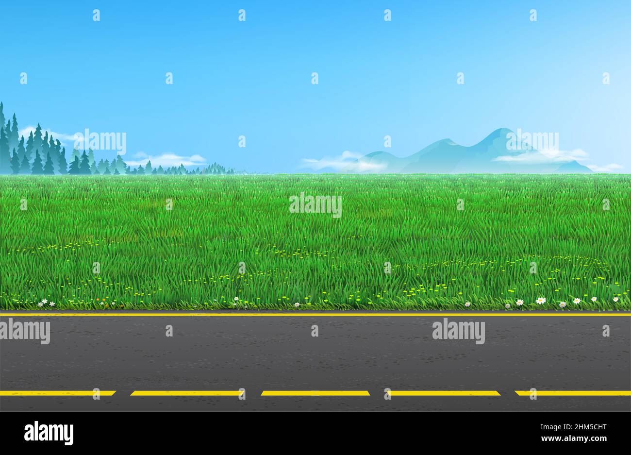 Realistic grass green plants Stock Vector Images - Alamy