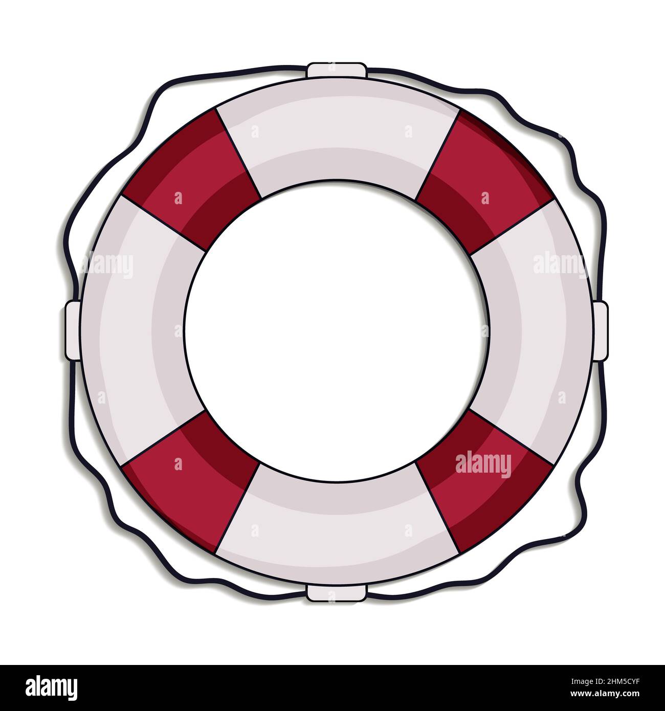 Lifebuoy isolated on white background, blank Stock Photo - Alamy
