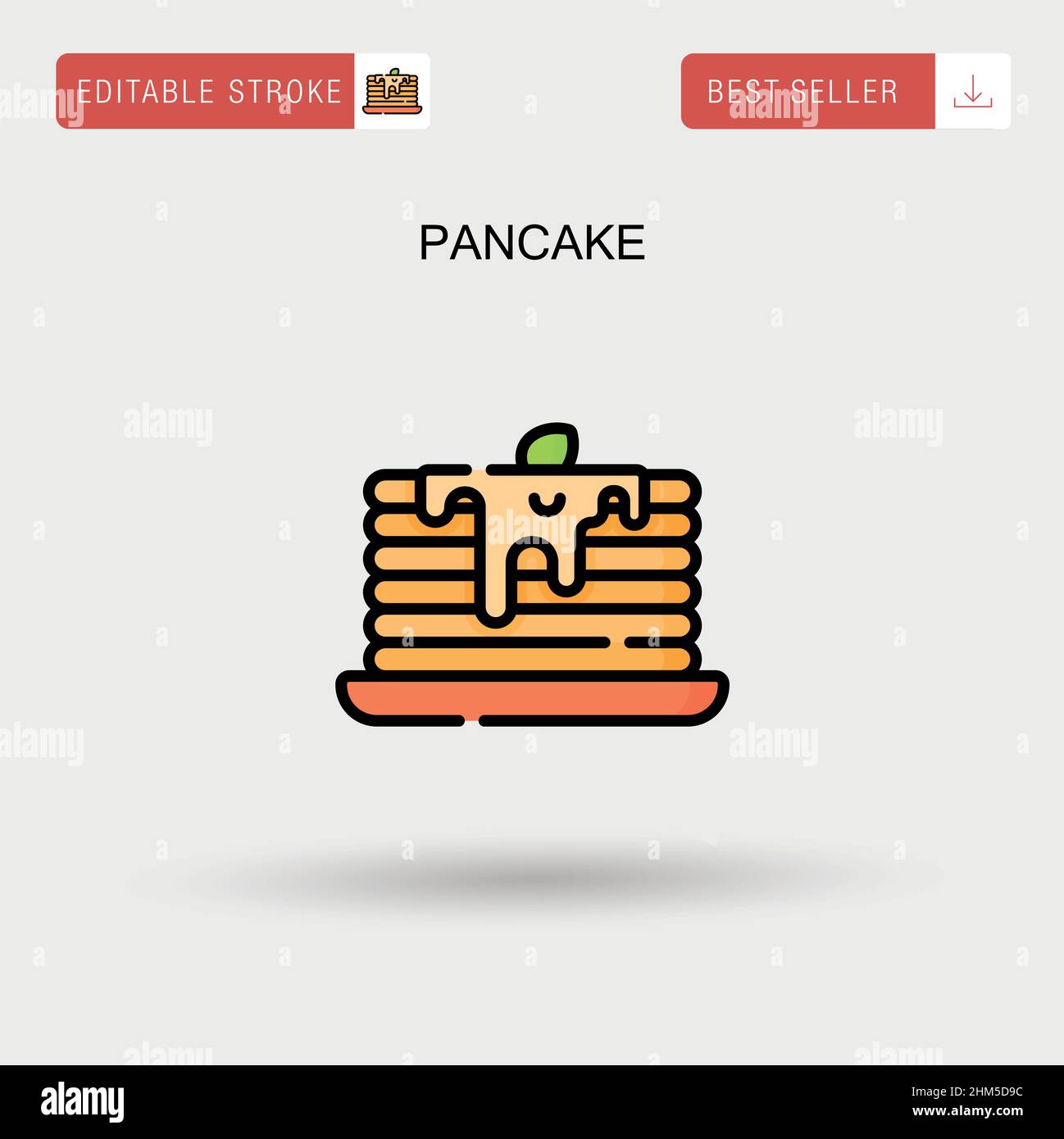 Buttermilk pancake stack Stock Vector Images - Alamy