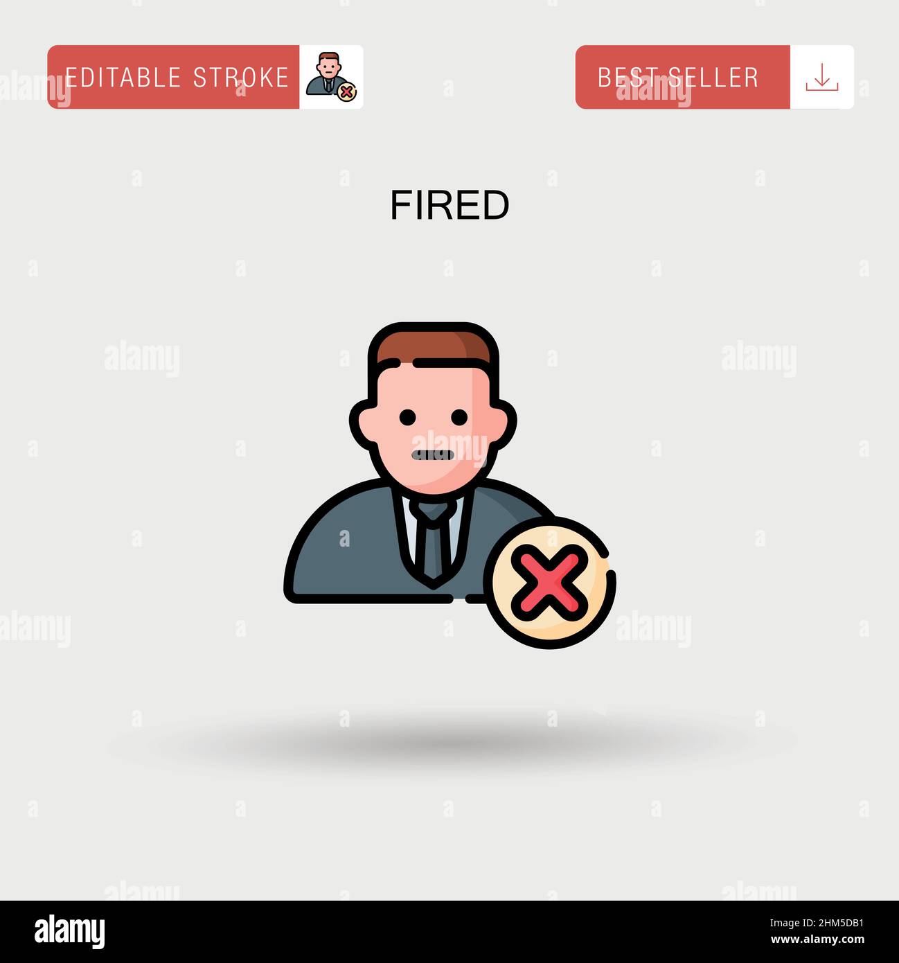 Fired Simple vector icon Stock Vector Image & Art - Alamy