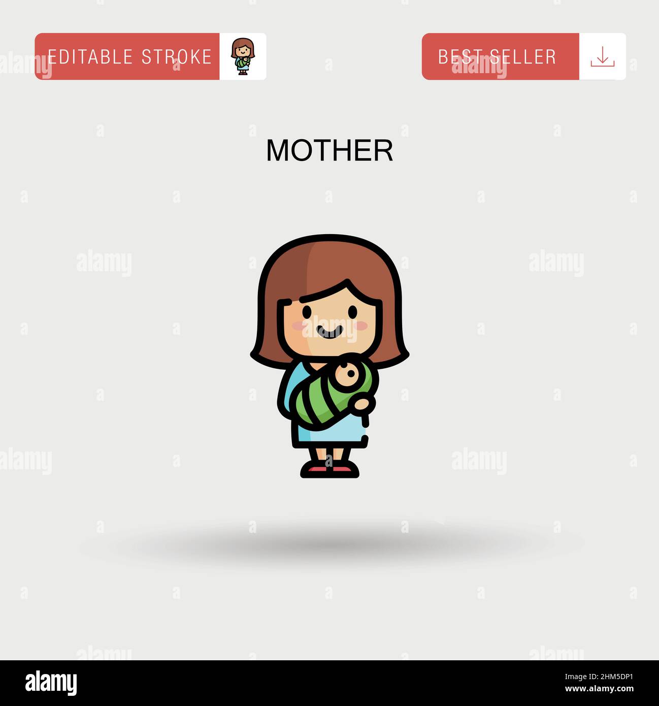 Mother Simple vector icon Stock Vector Image & Art - Alamy