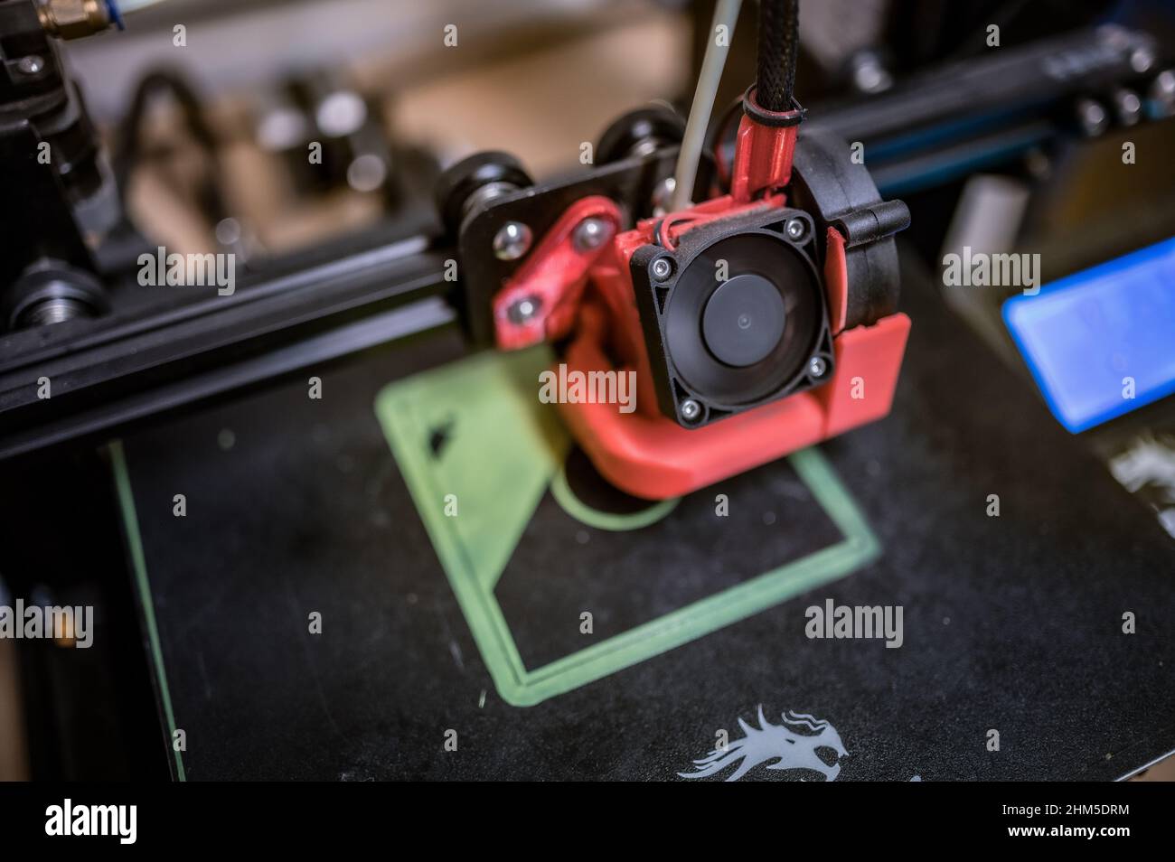 3D Printer working in studio Stock Photo - Alamy