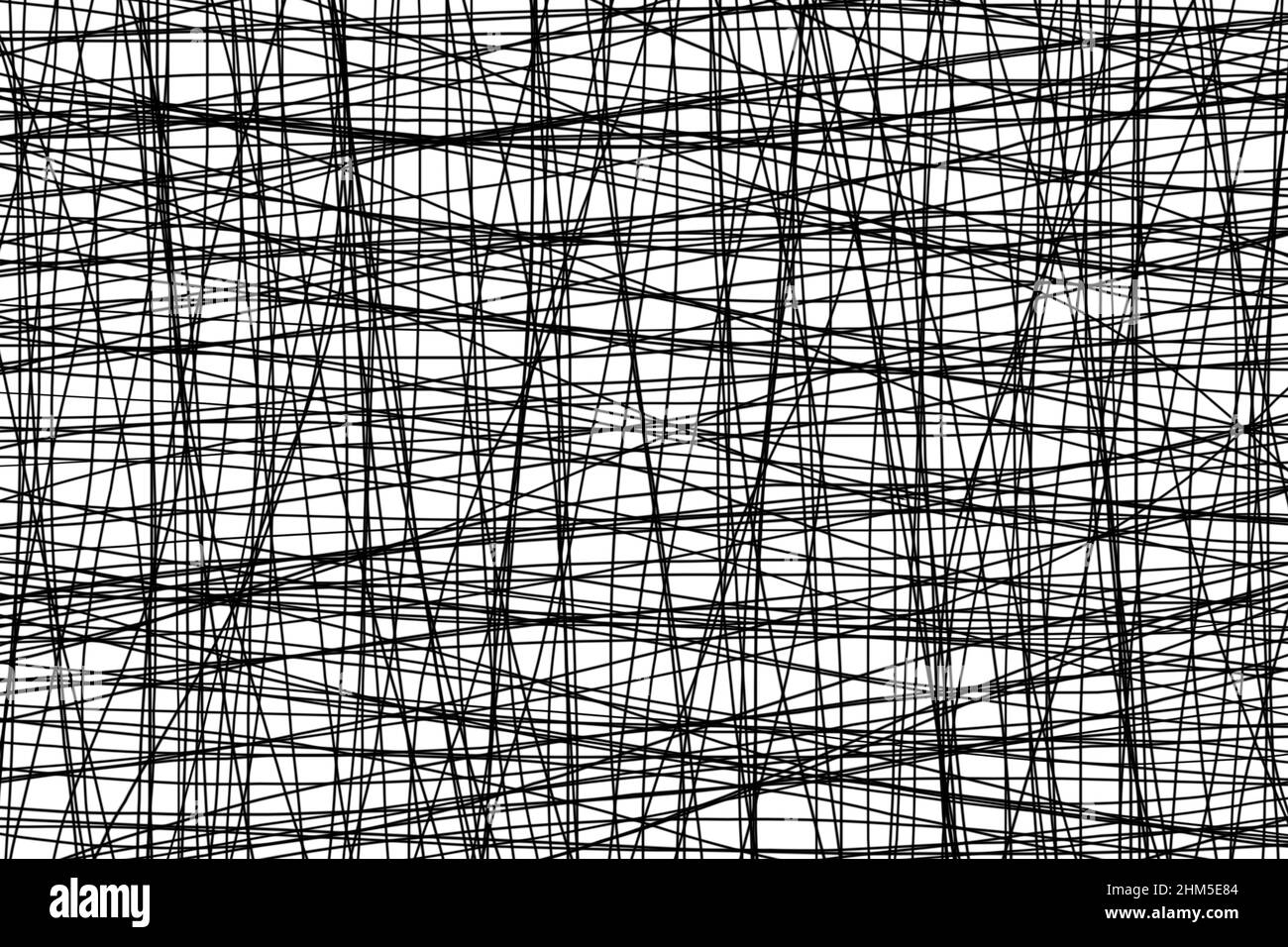 Black braided line on white background - abstract background Stock ...