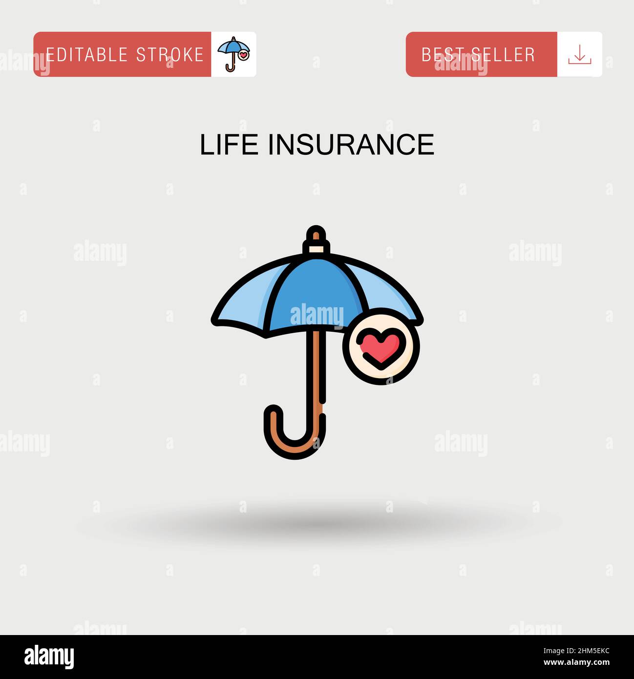 Icon life insurance family Stock Vector Images - Alamy