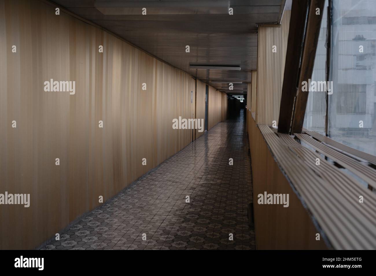 Inside the infamous Golden Corridor which leads from the administration ...