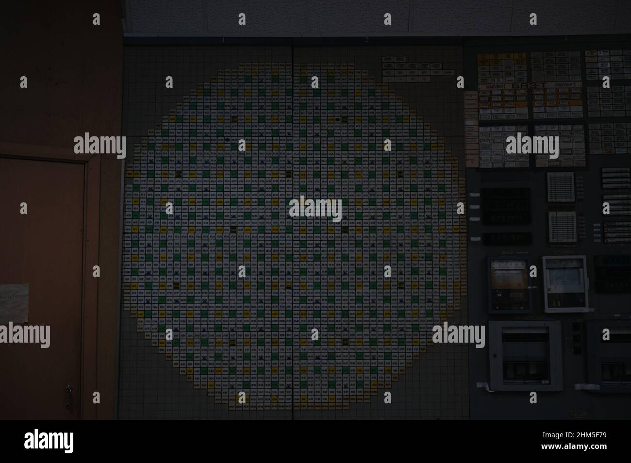 Buttons, dials, lights, indicators and displays are still functional in ...