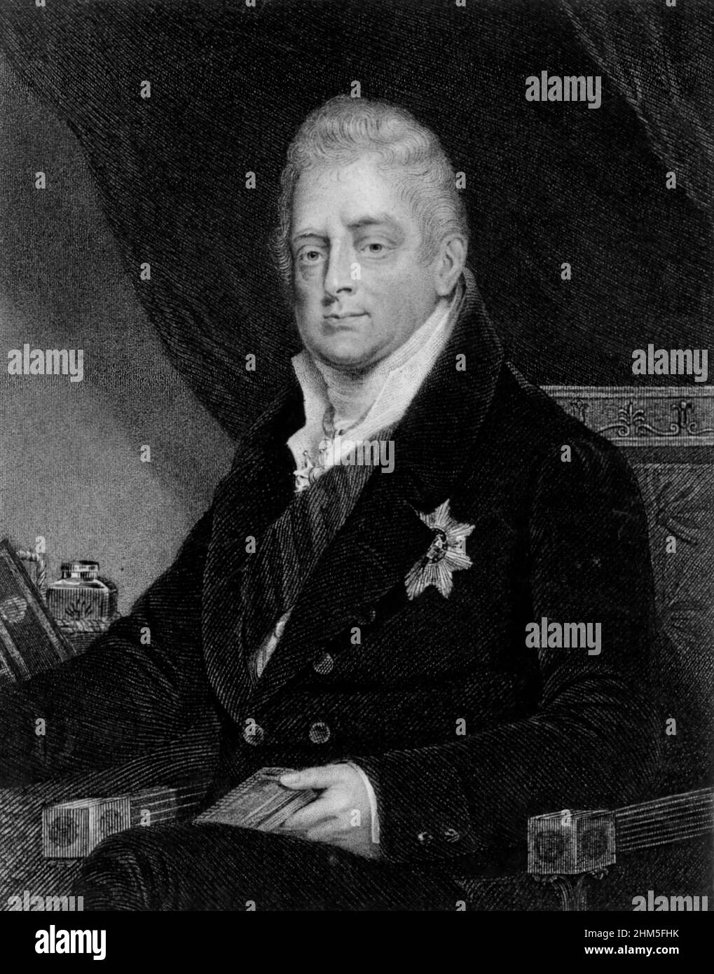 Portrait of William IV (1765-1837) - Engraving, 19th century Stock ...
