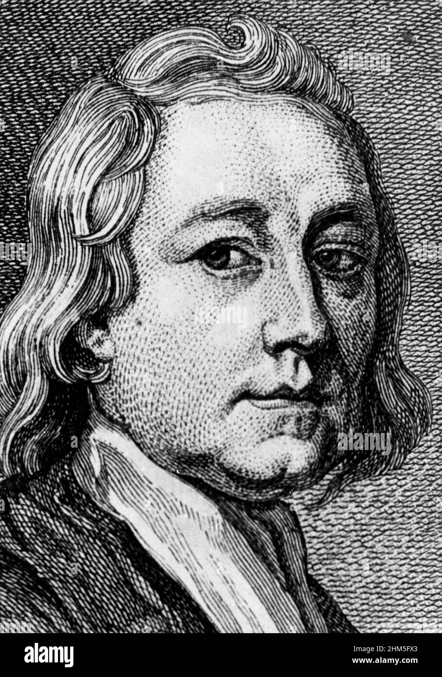 Portrait of Thomas Burnet (1635-1715) - Engraving, 19th century Stock ...