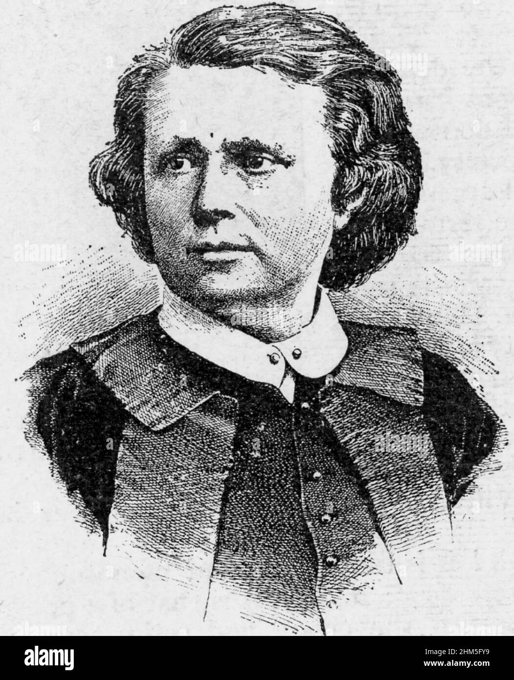 Portrait of Rosa Bonheur (1822-1899) - Engraving, 19th century Stock ...