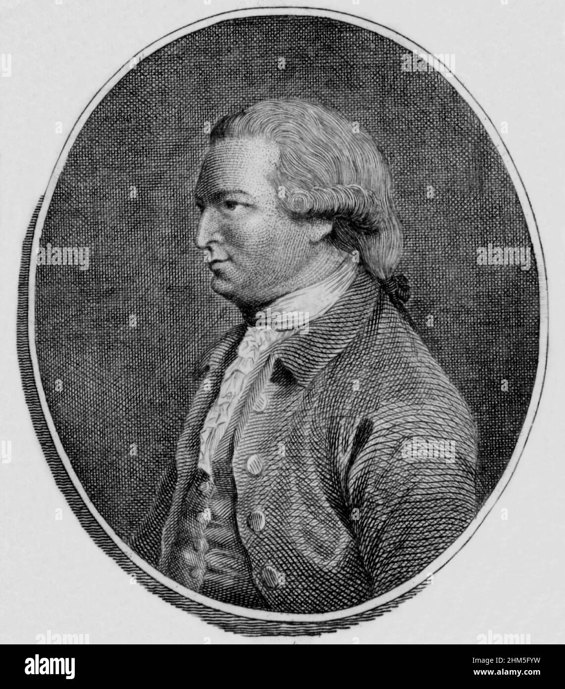 Portrait of Gilbert Stuart (1742-1786) - Engraving, 19th century Stock ...