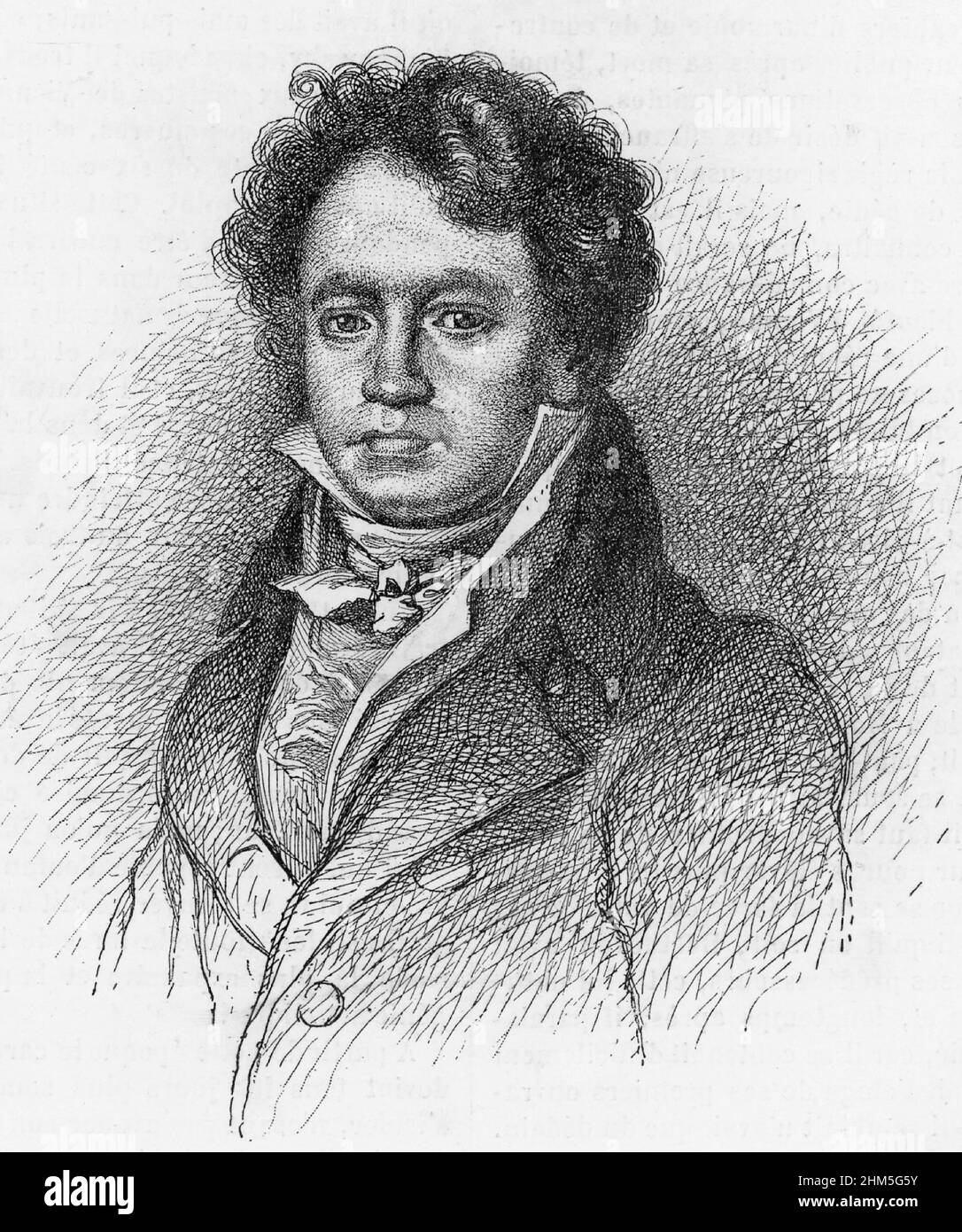 Portrait of Ludwig van Beethoven (1770-1827) - Engraving, 19th century ...