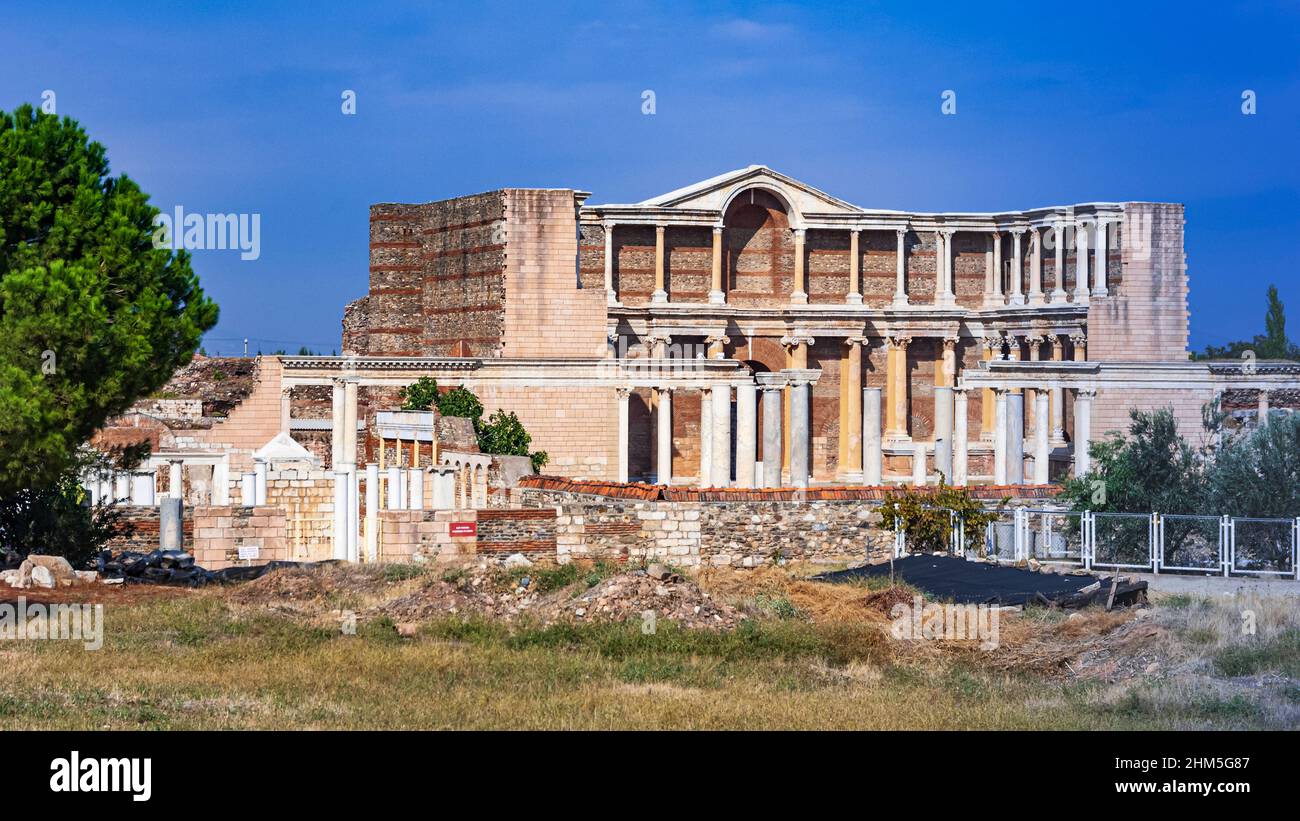 The ruins of Sardis, Turkey, Asia Stock Photo - Alamy