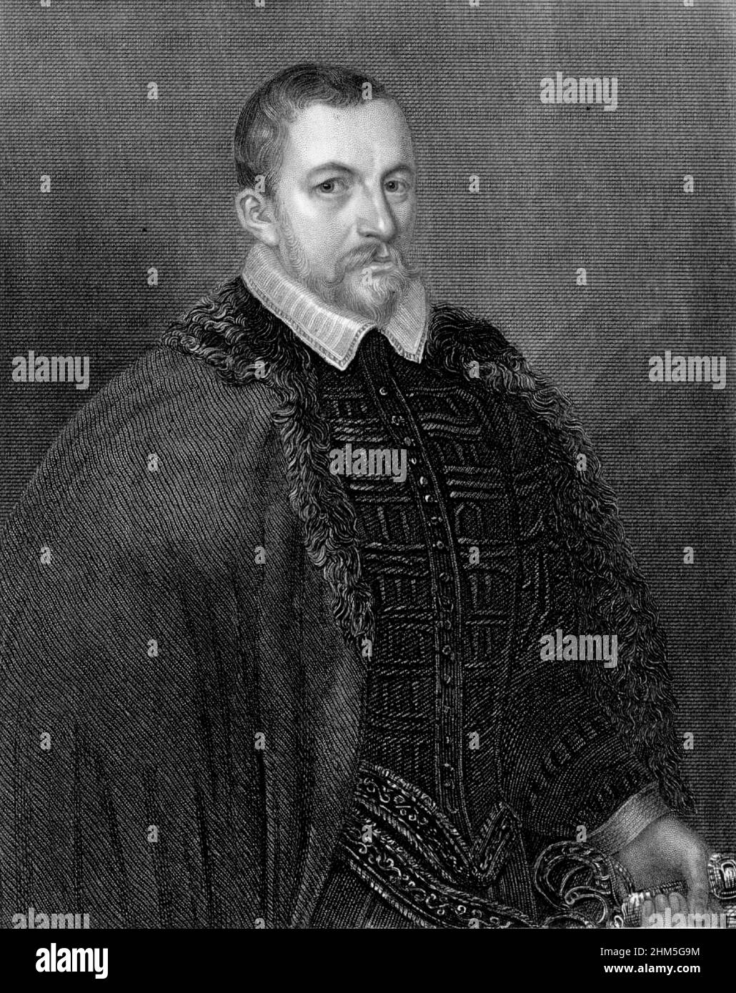 Portrait of Thomas Bodley (1545-1613) - Engraving, 19th century Stock ...