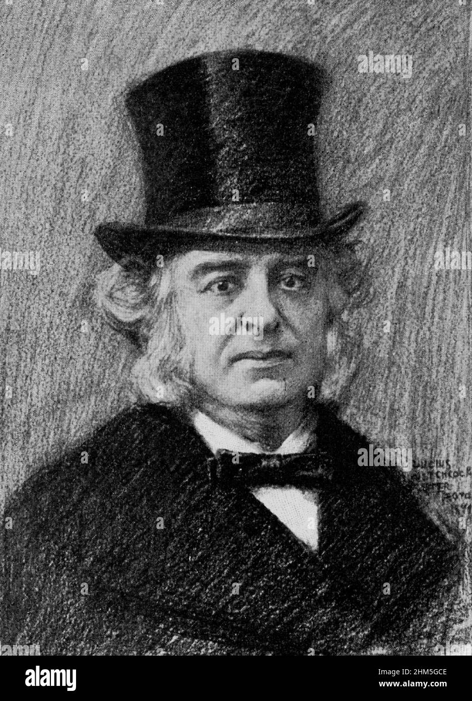 Portrait of Paul Broca (1824-1880) - Engraving, 19th century Stock ...
