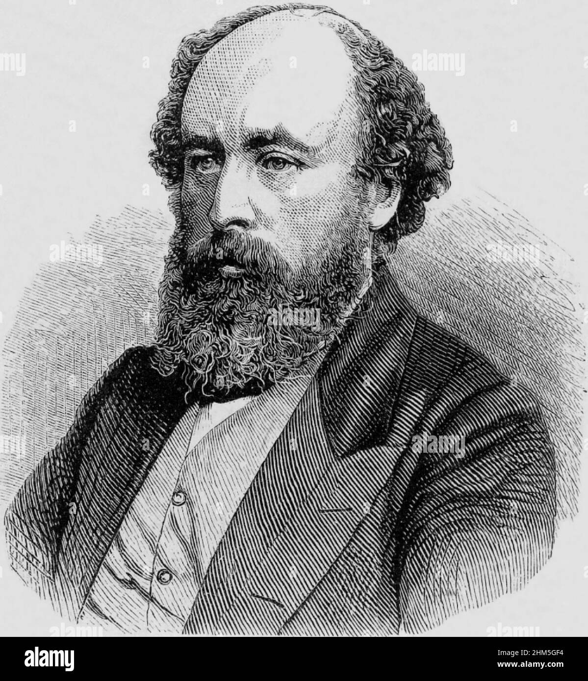 Portrait of Joseph Beete Jukes (1811-1869) - Engraving, 19th century ...