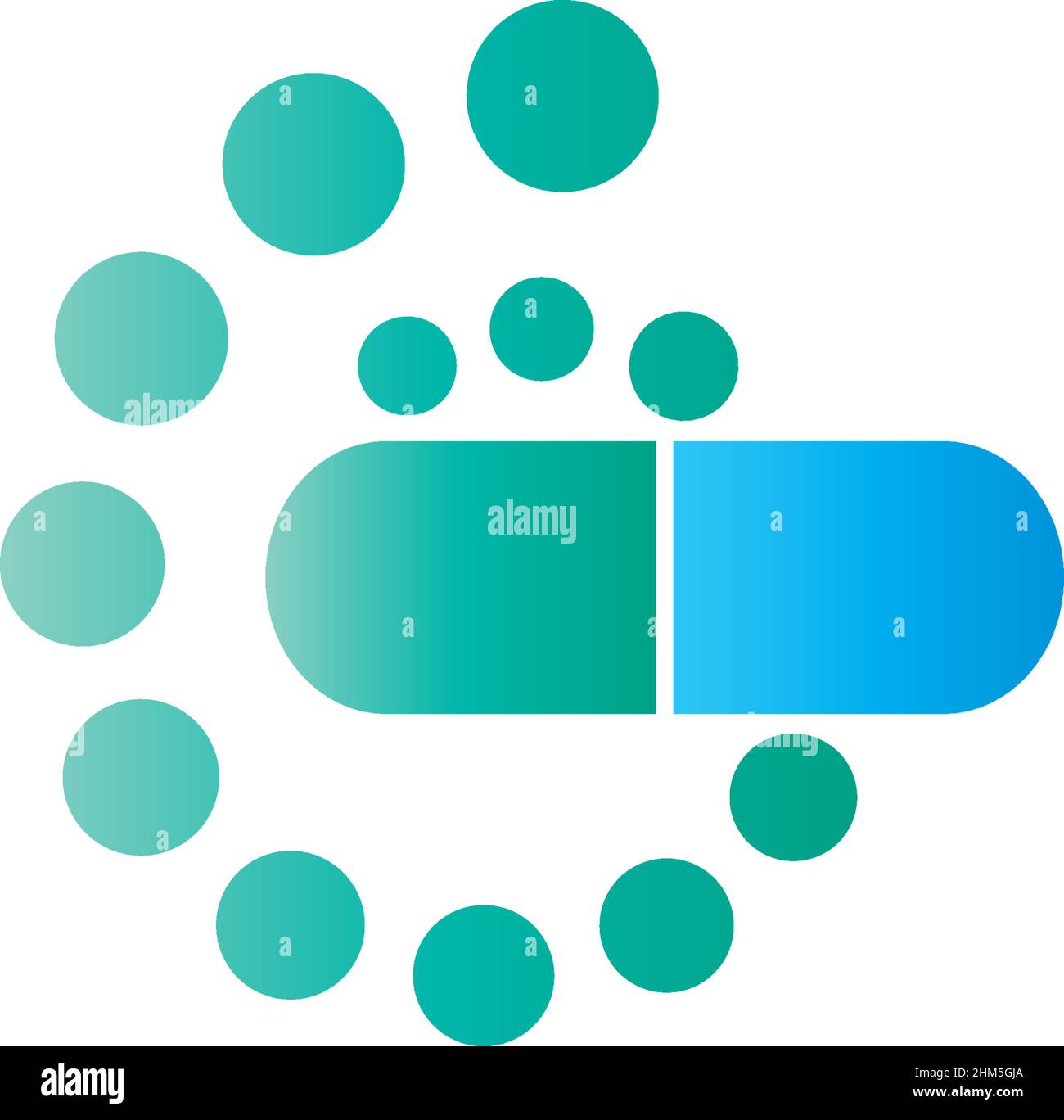 Capsule medicine icon logo desain illustration vector Stock Vector ...