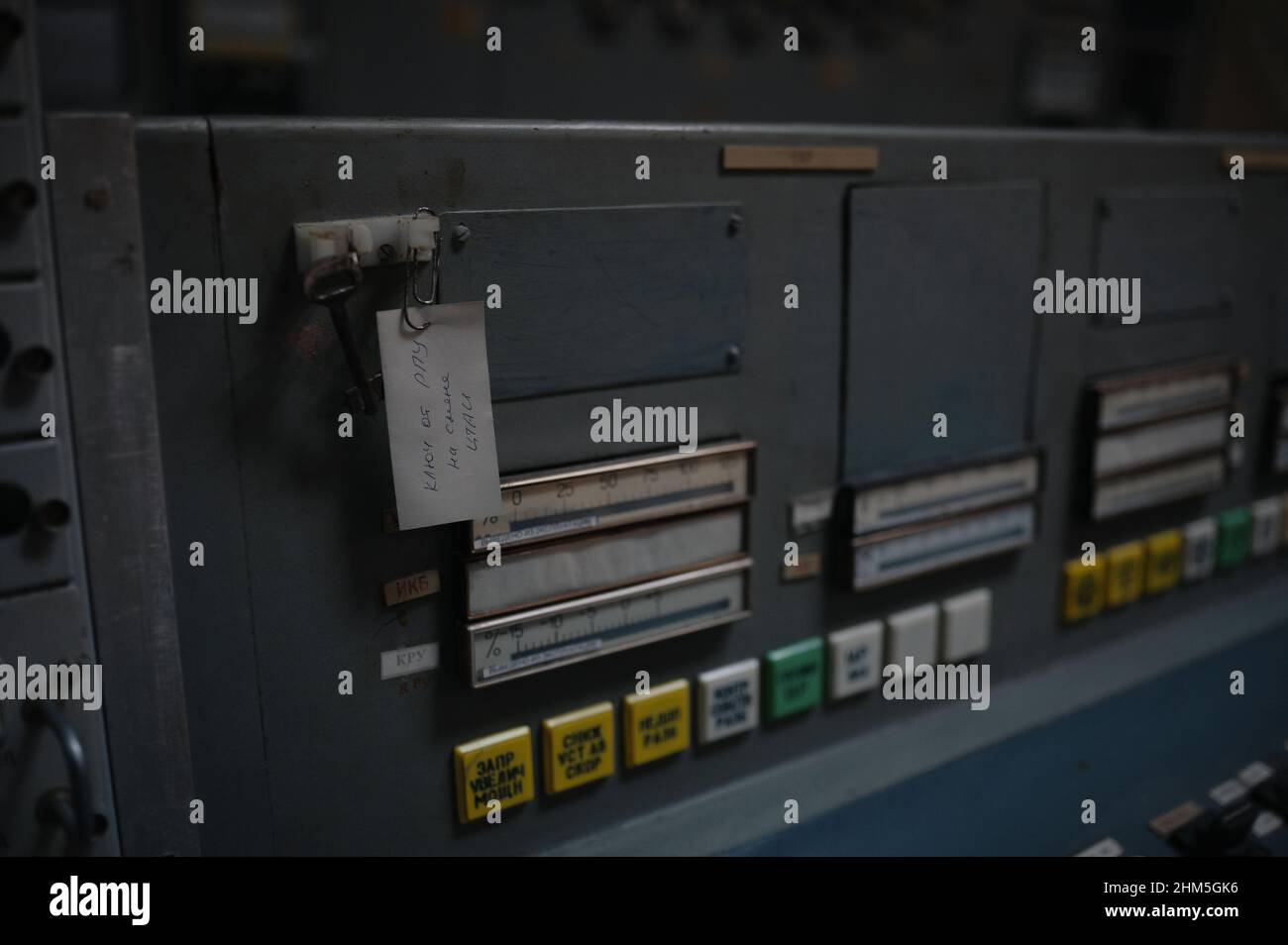 Buttons, dials, lights, indicators and displays are still functional in ...