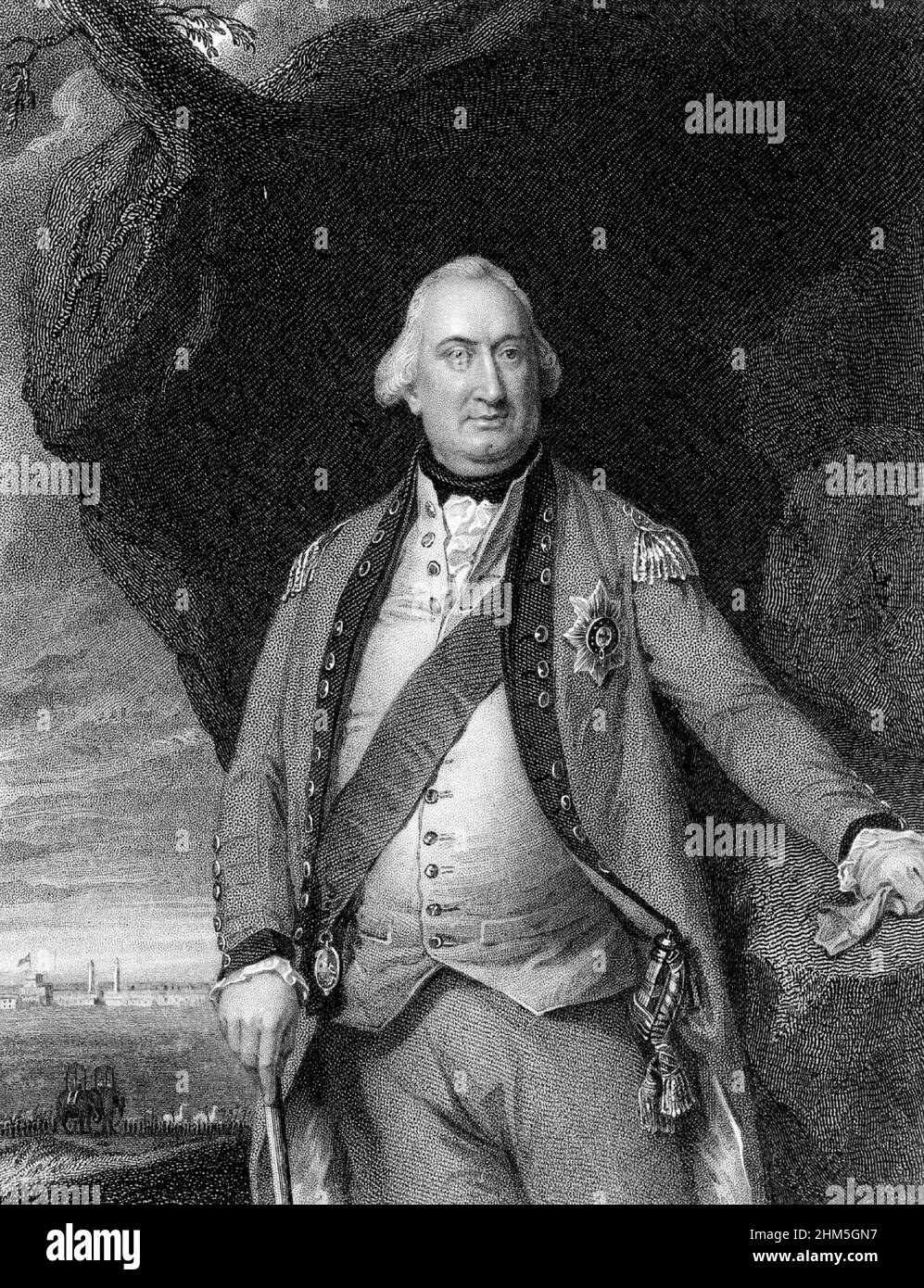 Portrait of Charles Cornwallis (1738-1805) - Engraving, 19th century ...