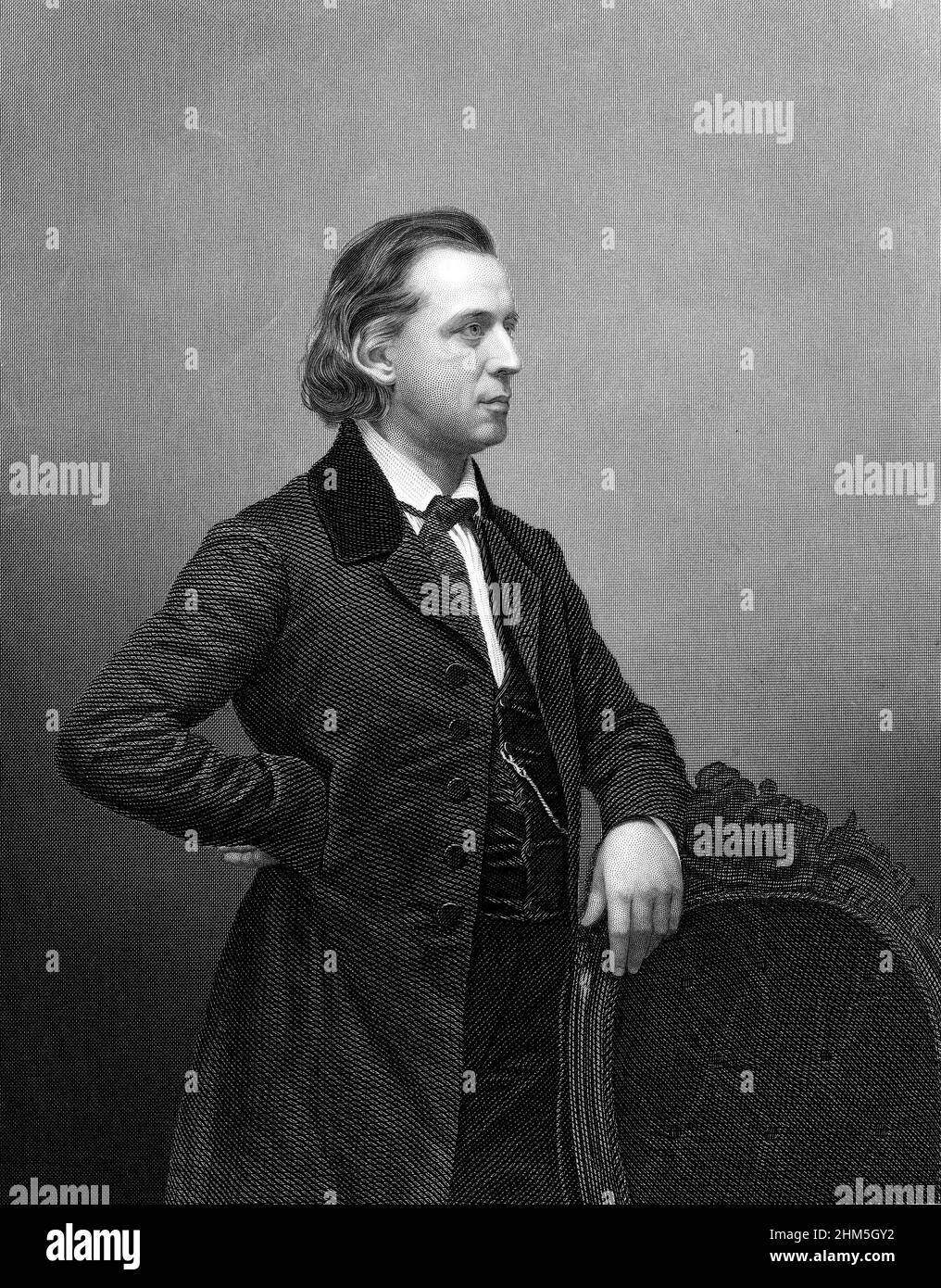 Henry ward beecher 1813 1887 american congregational minister hi-res ...