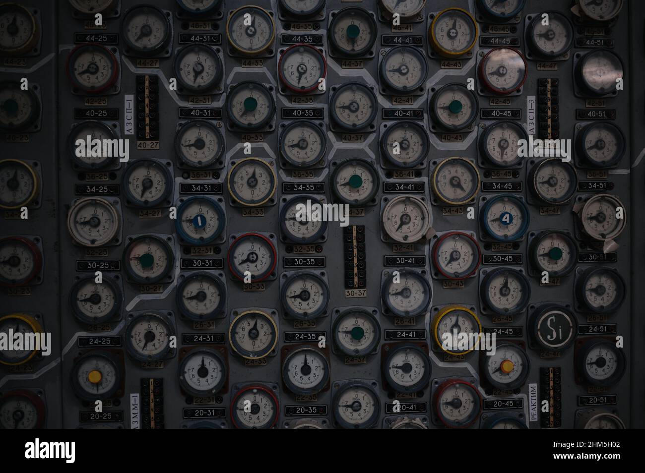 Buttons, dials, lights, indicators and displays are still functional in ...