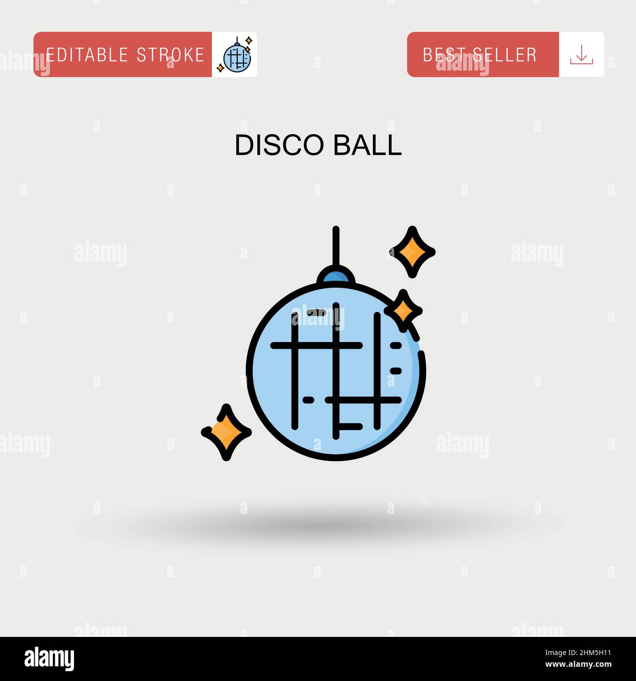 Disco ball Simple vector icon Stock Vector Image & Art - Alamy