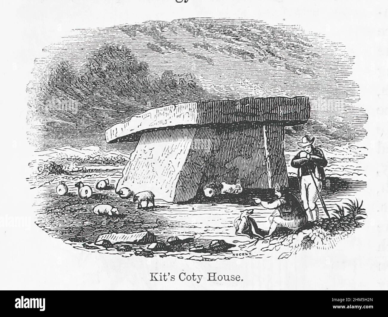 Kit's Coty House - Image taken from "The Popular History Of England: An ...