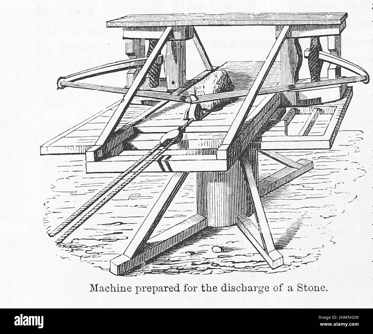 Machine prepared for the discharge of a Stone - Image taken from "The ...
