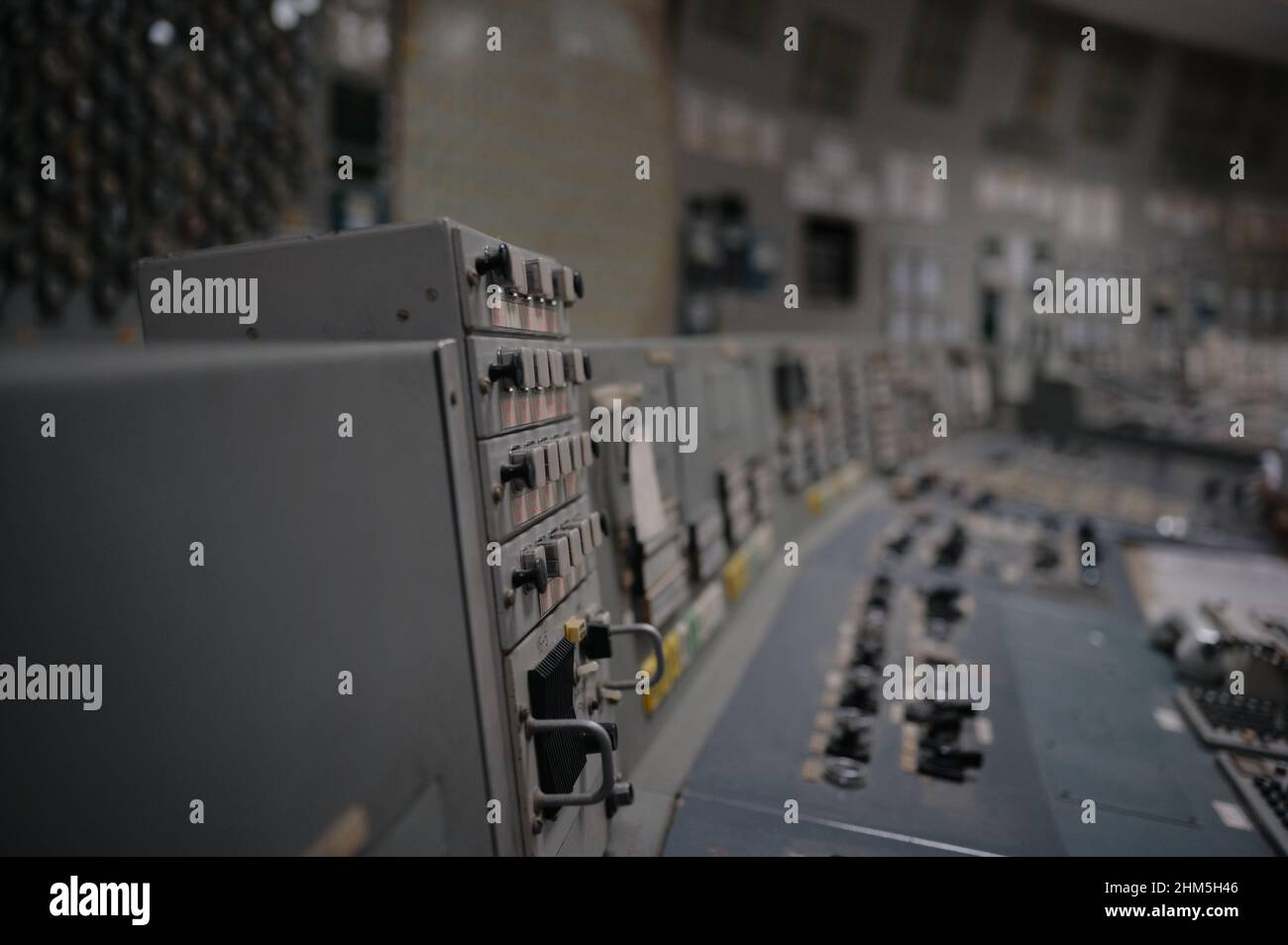 Buttons, dials, lights, indicators and displays are still functional in ...