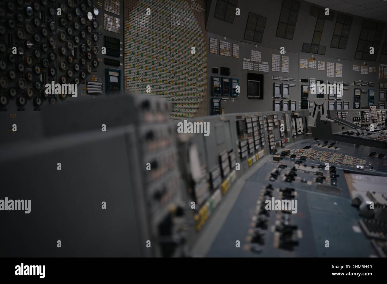 Buttons, dials, lights, indicators and displays are still functional in ...