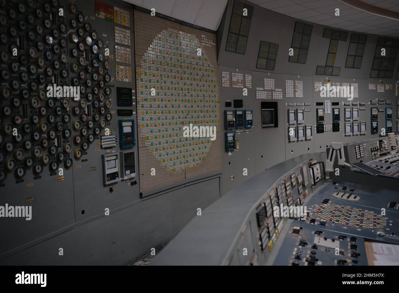 Buttons, dials, lights, indicators and displays are still functional in ...