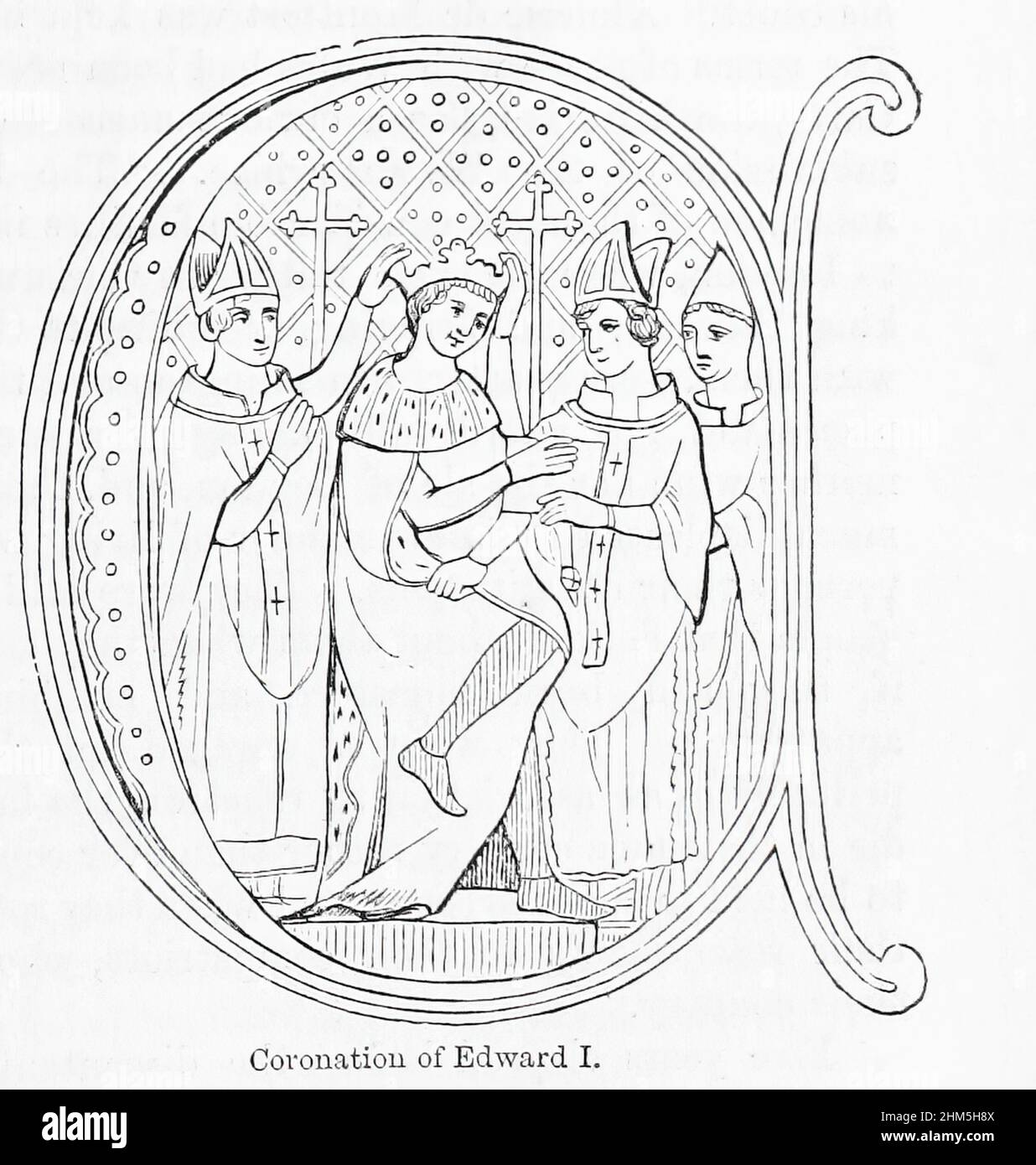 Coronation of Edward I - Image taken from "The Popular History Of ...