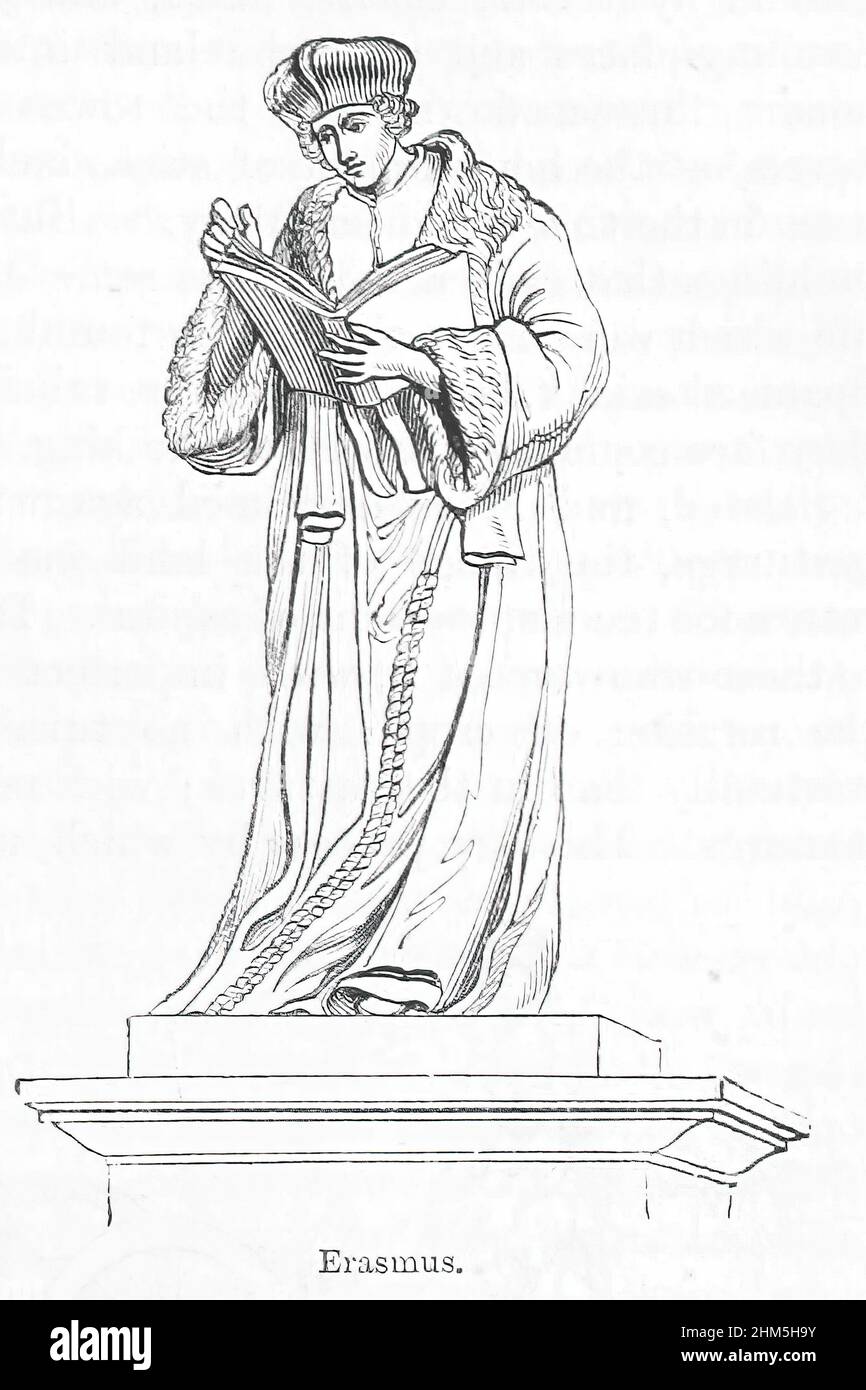 Erasmus - Image taken from "The Popular History Of England: An ...