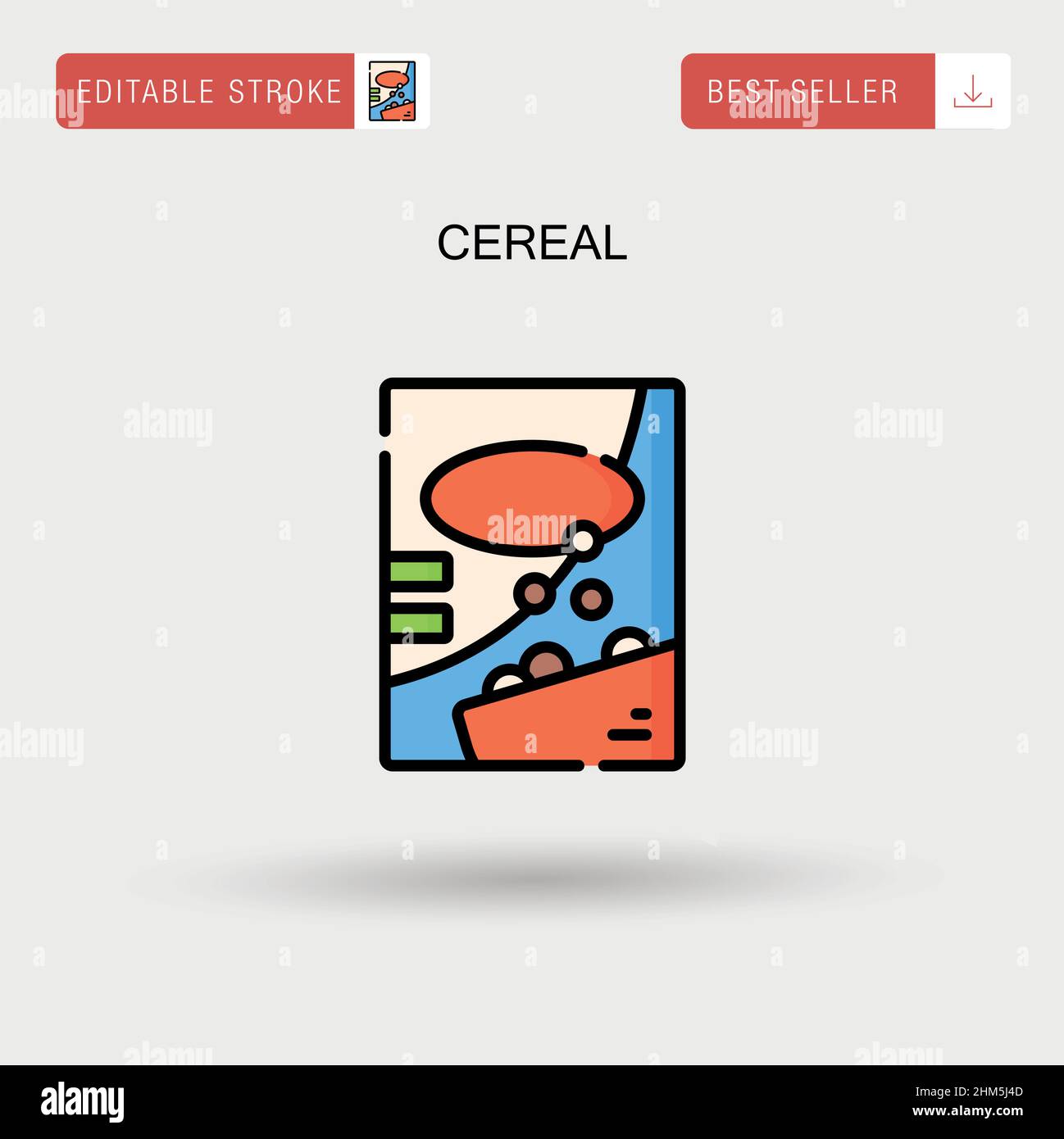 Morning healthy breakfast cereal Stock Vector Images - Alamy