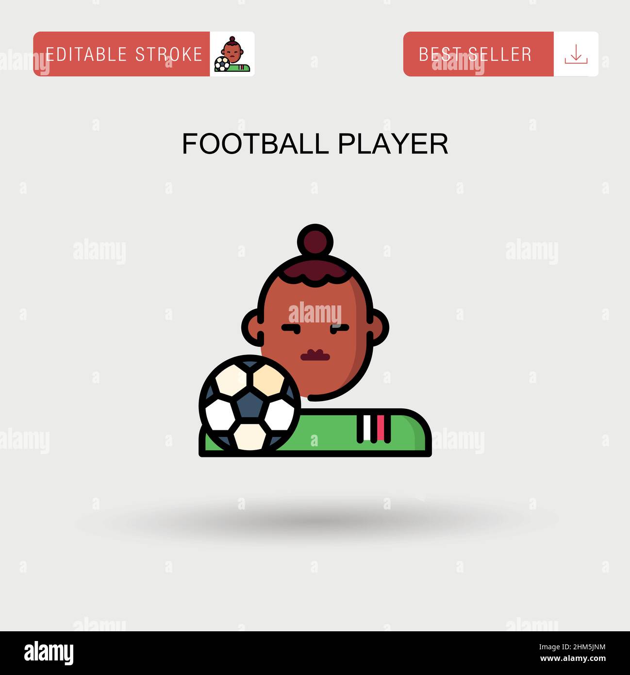 Football player Simple vector icon Stock Vector Image & Art - Alamy