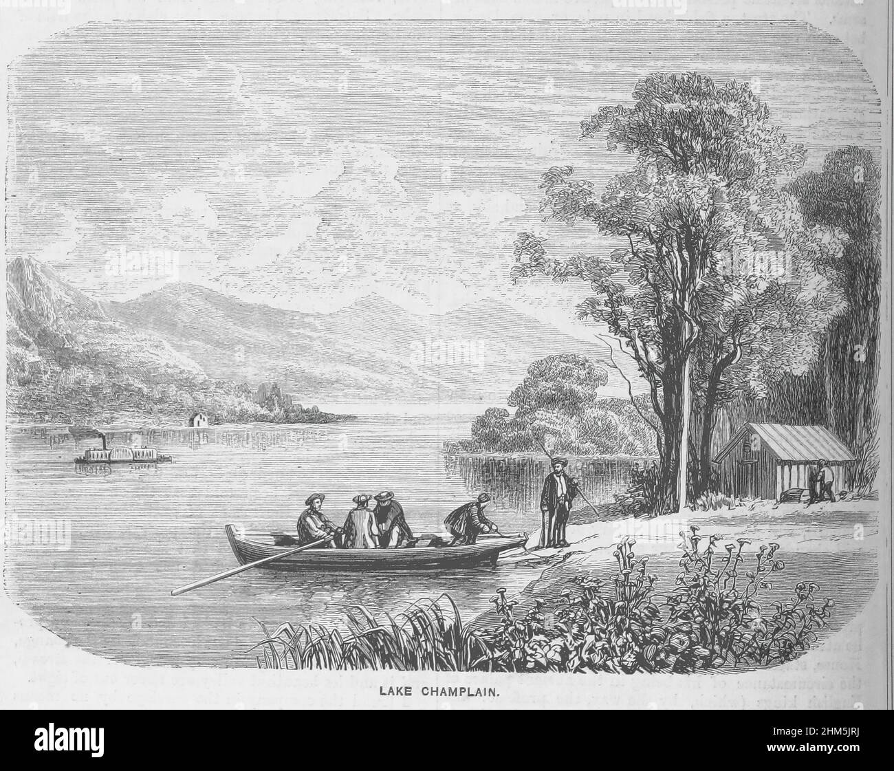 LAKE CHAMPLAIN Image taken from page 40 of 'Wanderings in every Clime ...