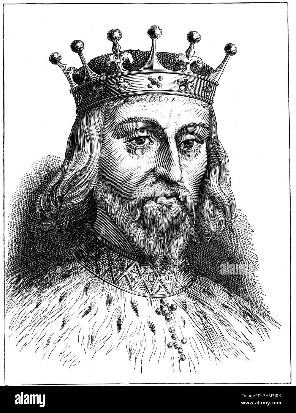 Portrait of Henry II (1138-89) - Historical engraving Stock Photo - Alamy