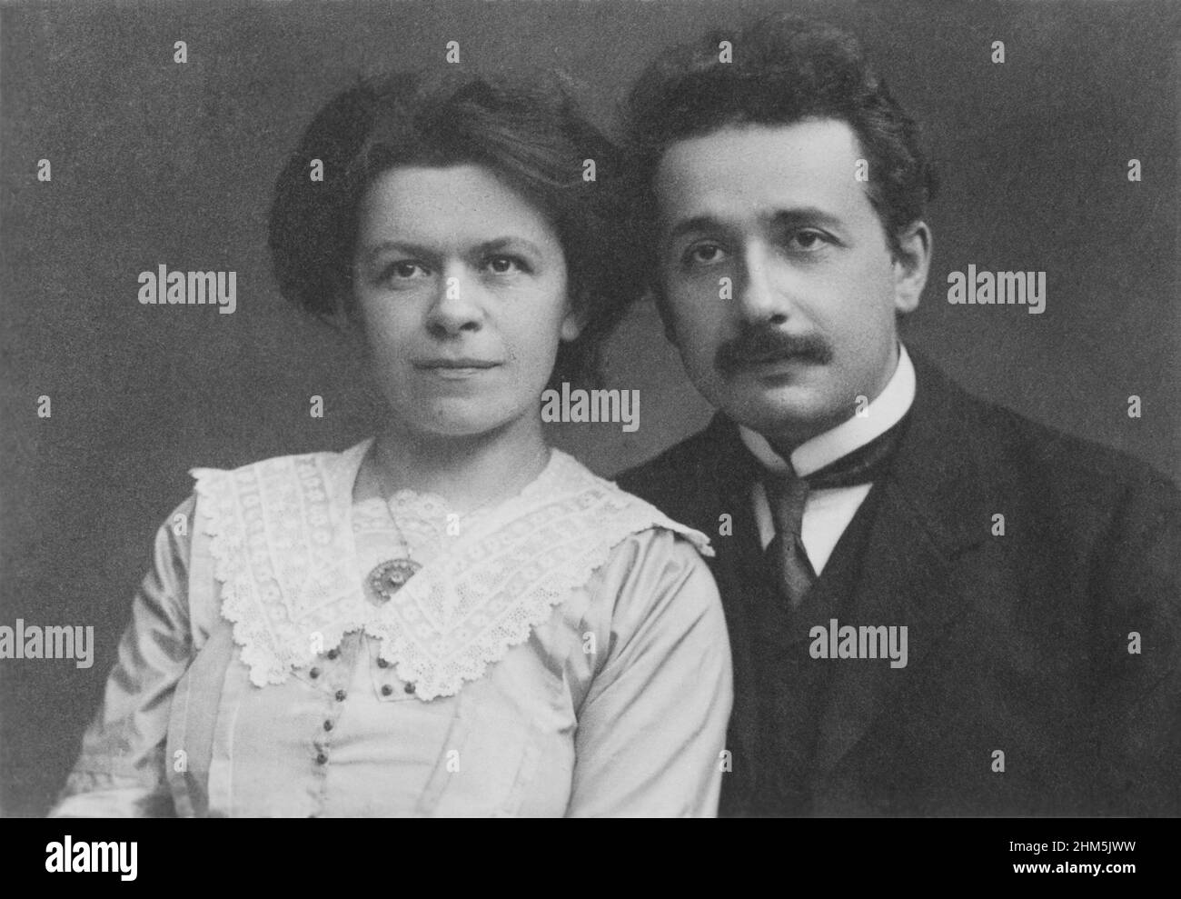 Albert Einstein (1879-1955) and his first wife, Mileva 1912 Stock Photo ... Albert Einstein (1879-1955) and his first wife, Mileva 1912 Stock Photo ...