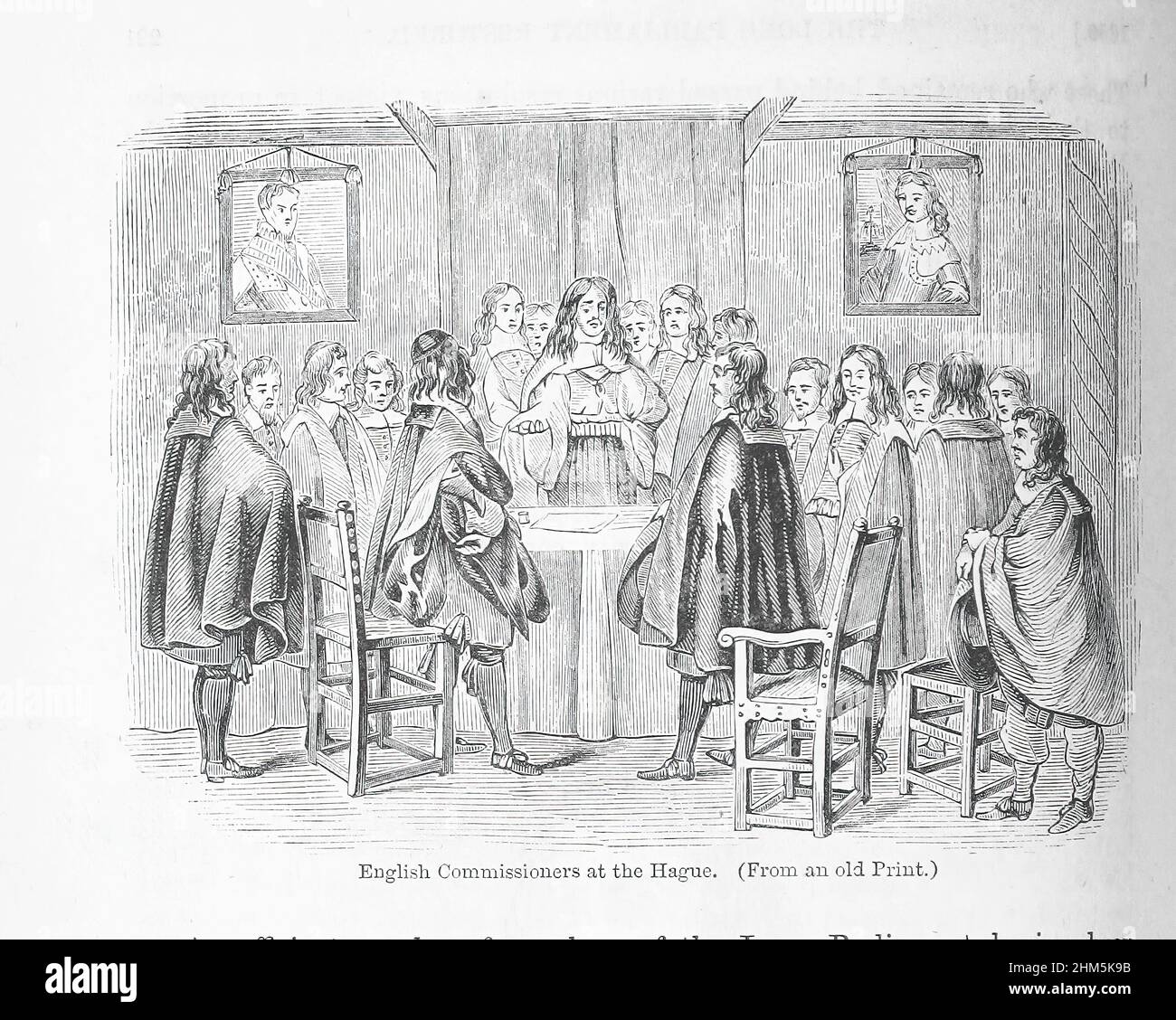 English Commissioners at the Hague.(From an old Print.) - Image taken ...