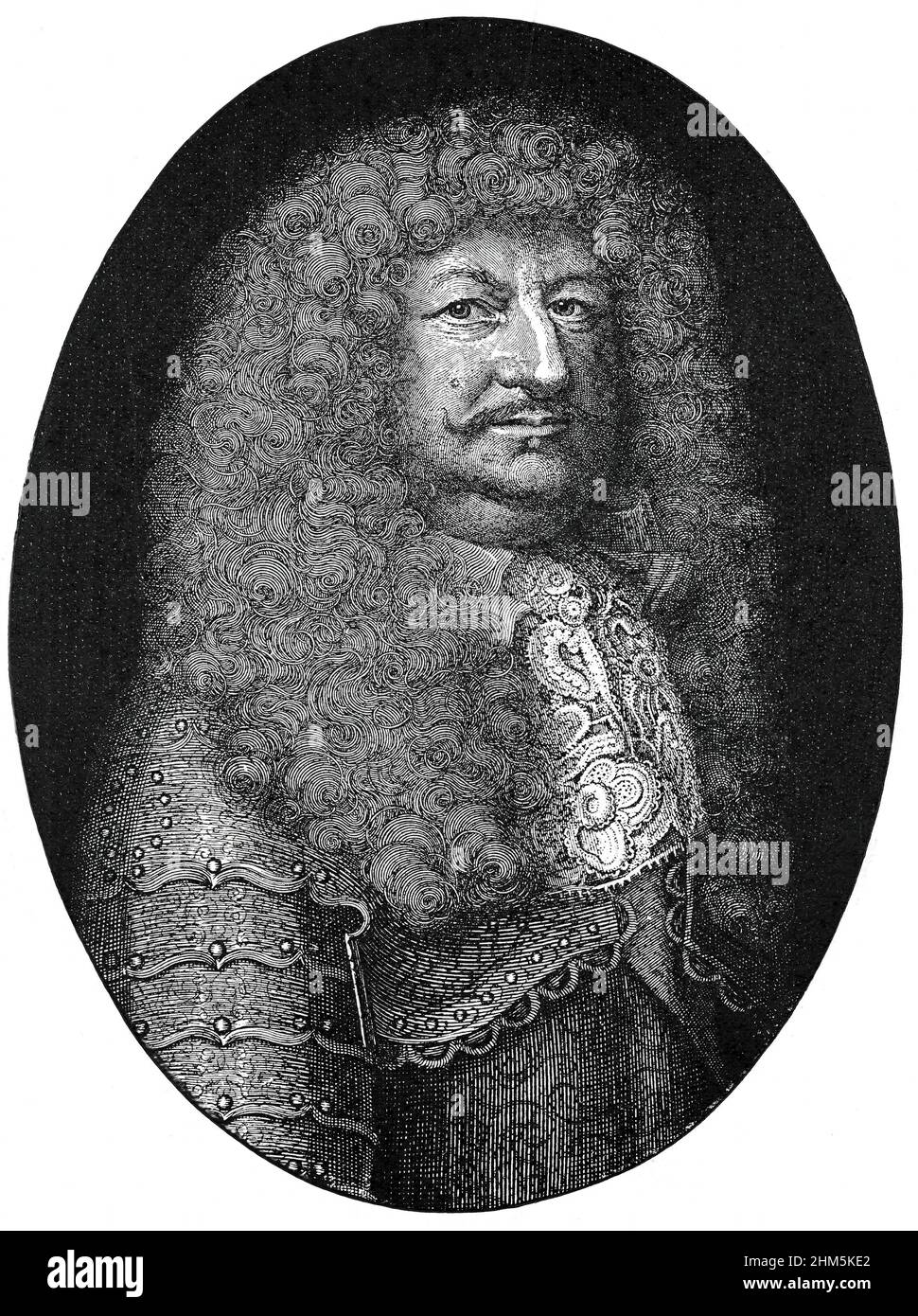 Portrait of Frederick William (1620-1688) - Historical engraving Stock ...
