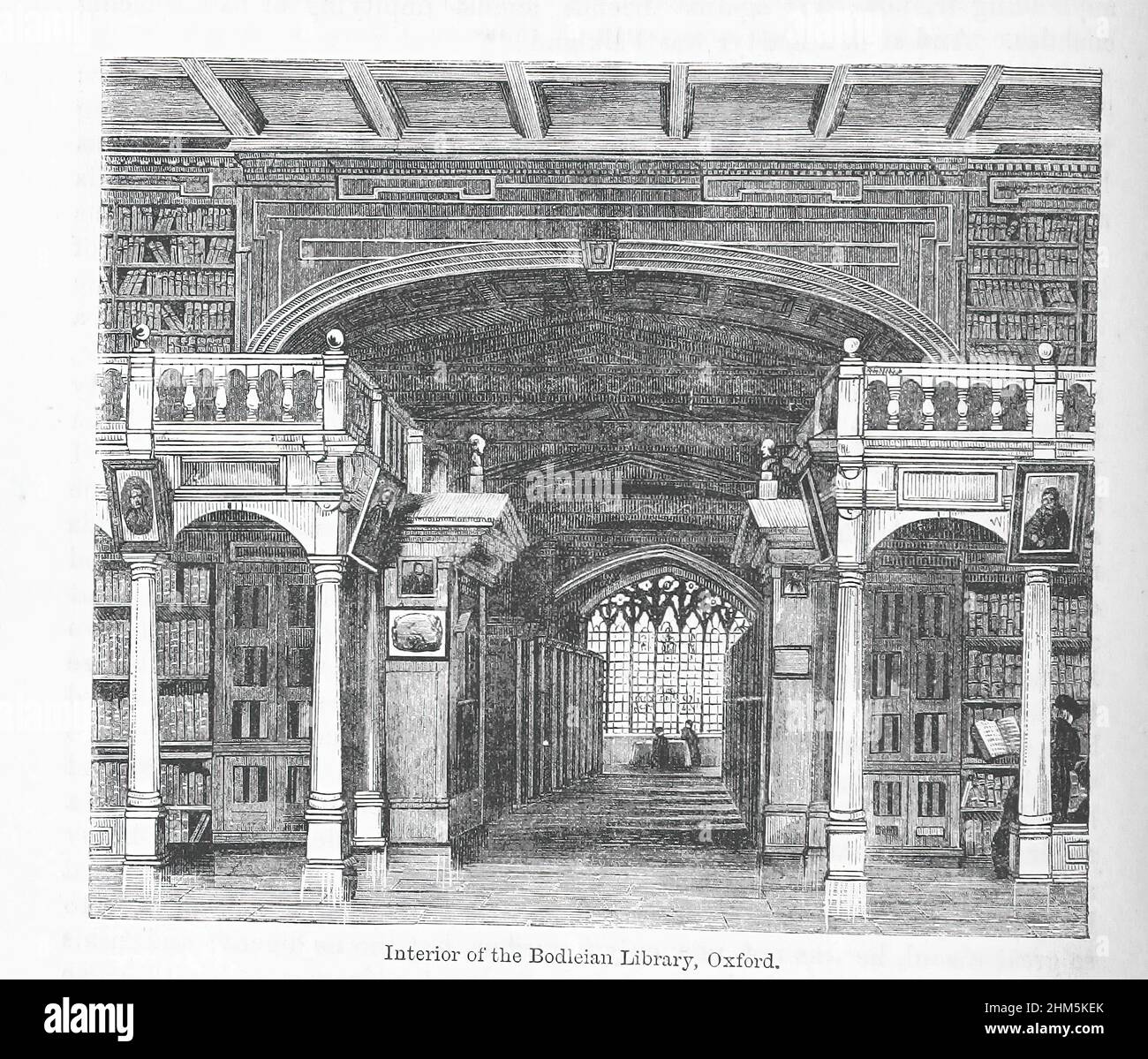 Interior of the Bodleian Library, Oxford - Image taken from "The ...