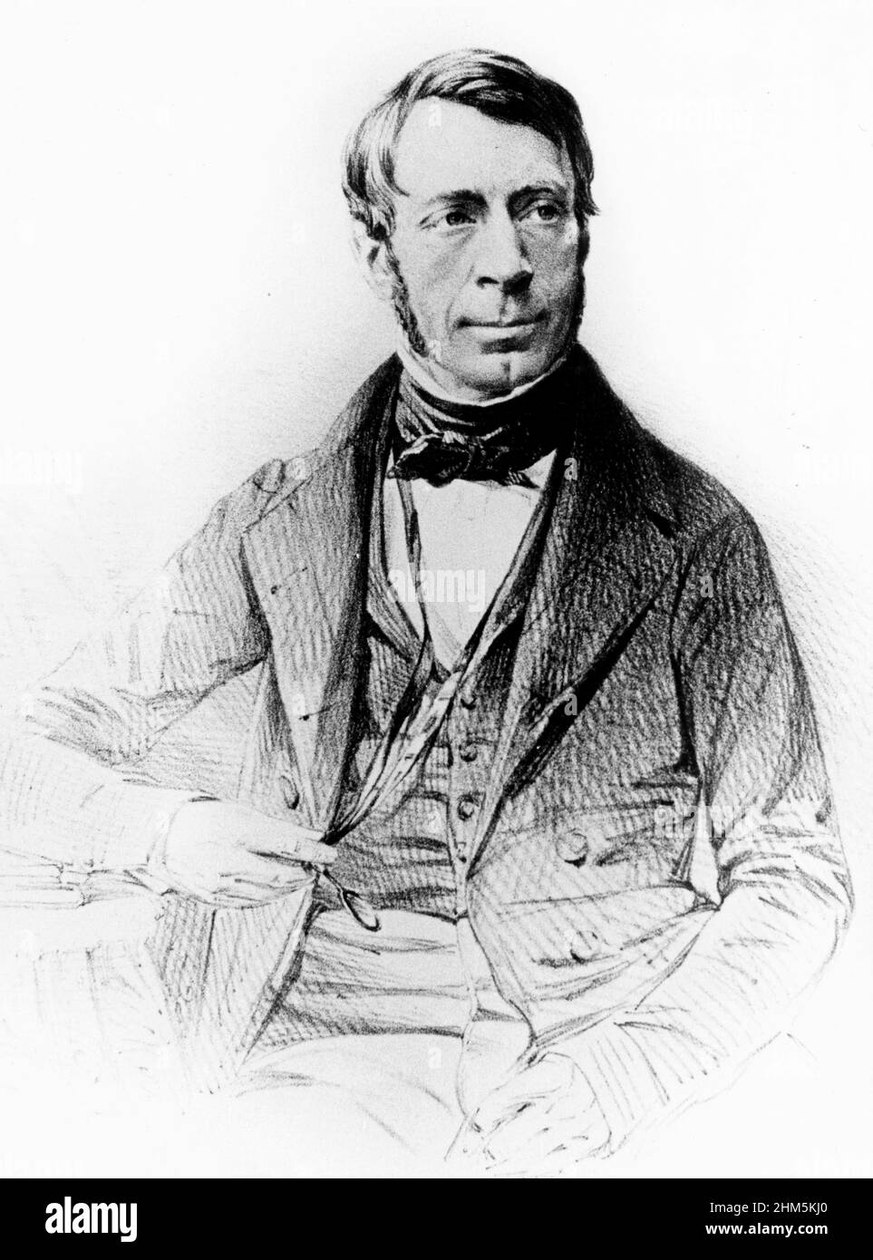 Portrait of George Biddell Airy (1801-1892) - Engraving, 19th century ...