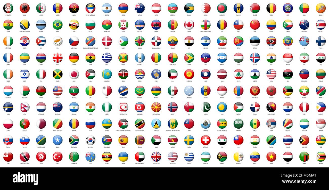 Button national flags of World countries Stock Vector Image & Art - Alamy