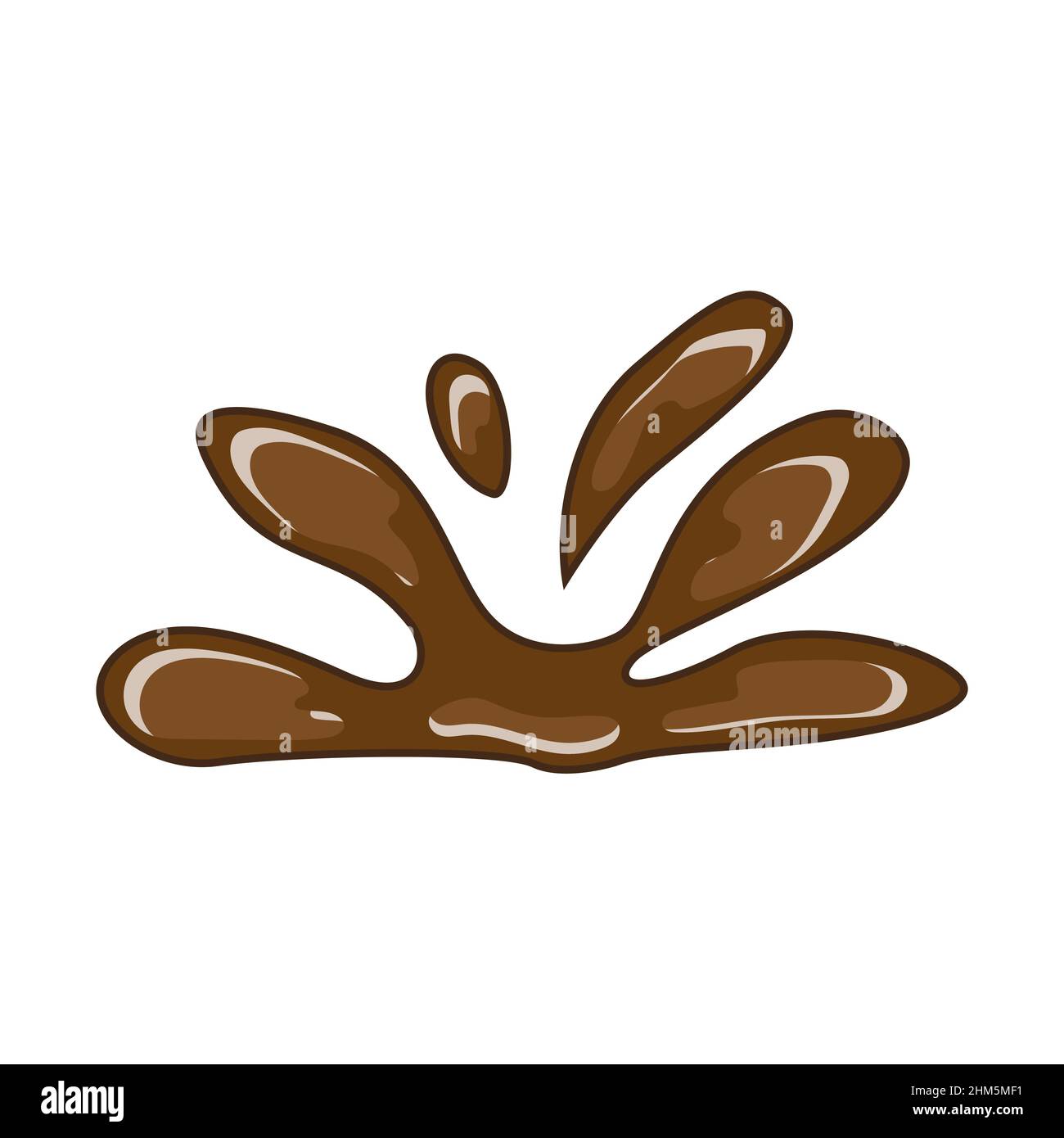 Chocolate splat vector illustration Stock Vector Image & Art - Alamy