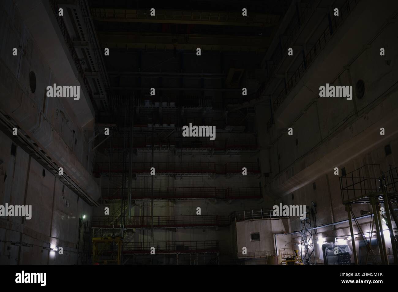 Inside reactor hall 3 at the Chernobyl Nuclear Power Plant Stock Photo ...