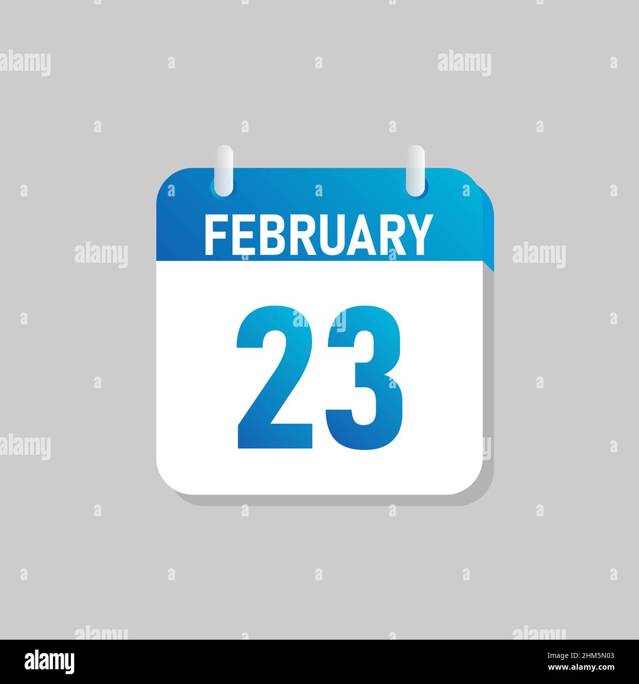 Calendar leaf february date 3d hi-res stock photography and images - Alamy