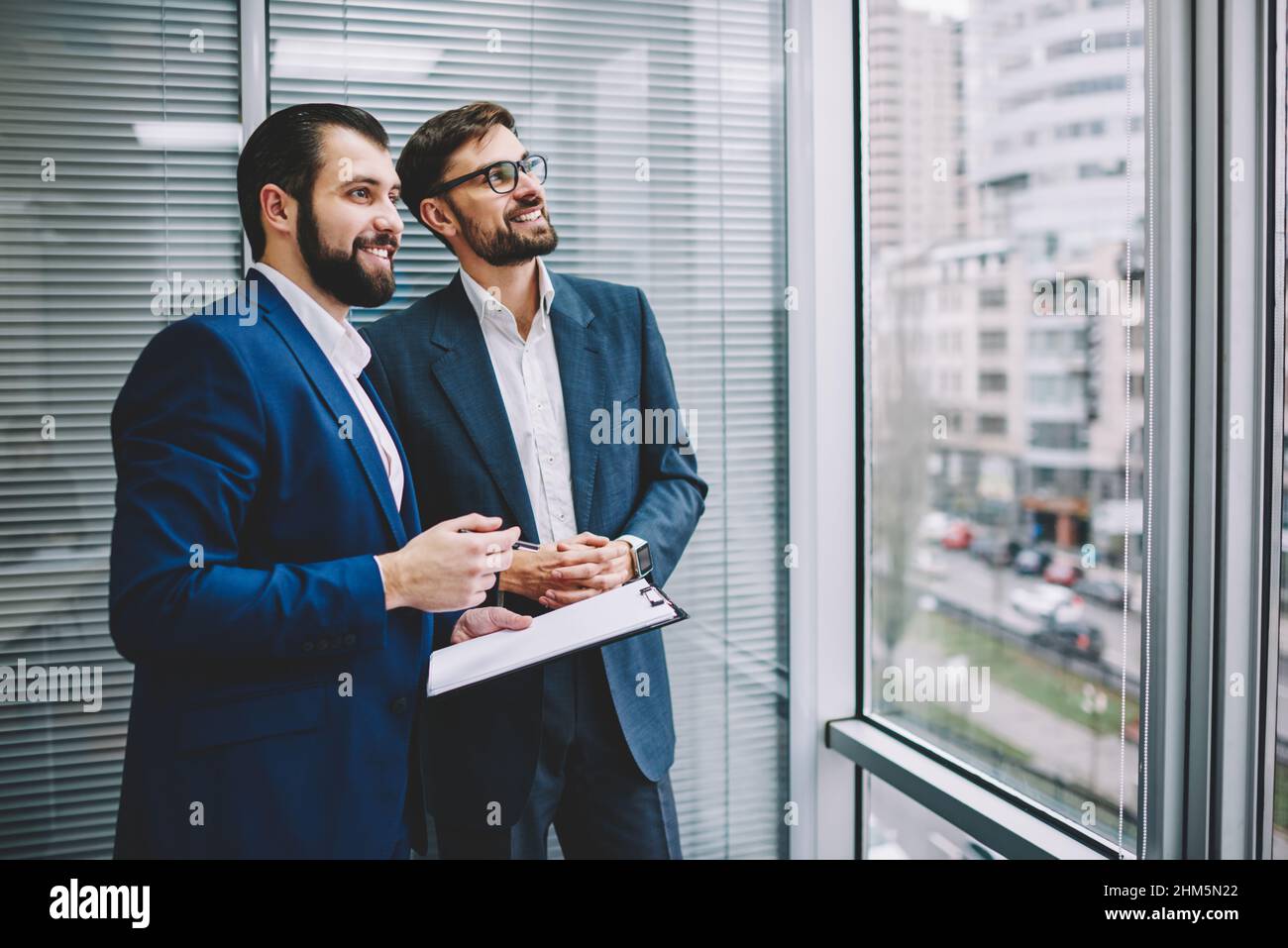 Employee having conversation with boss hi-res stock photography and ...