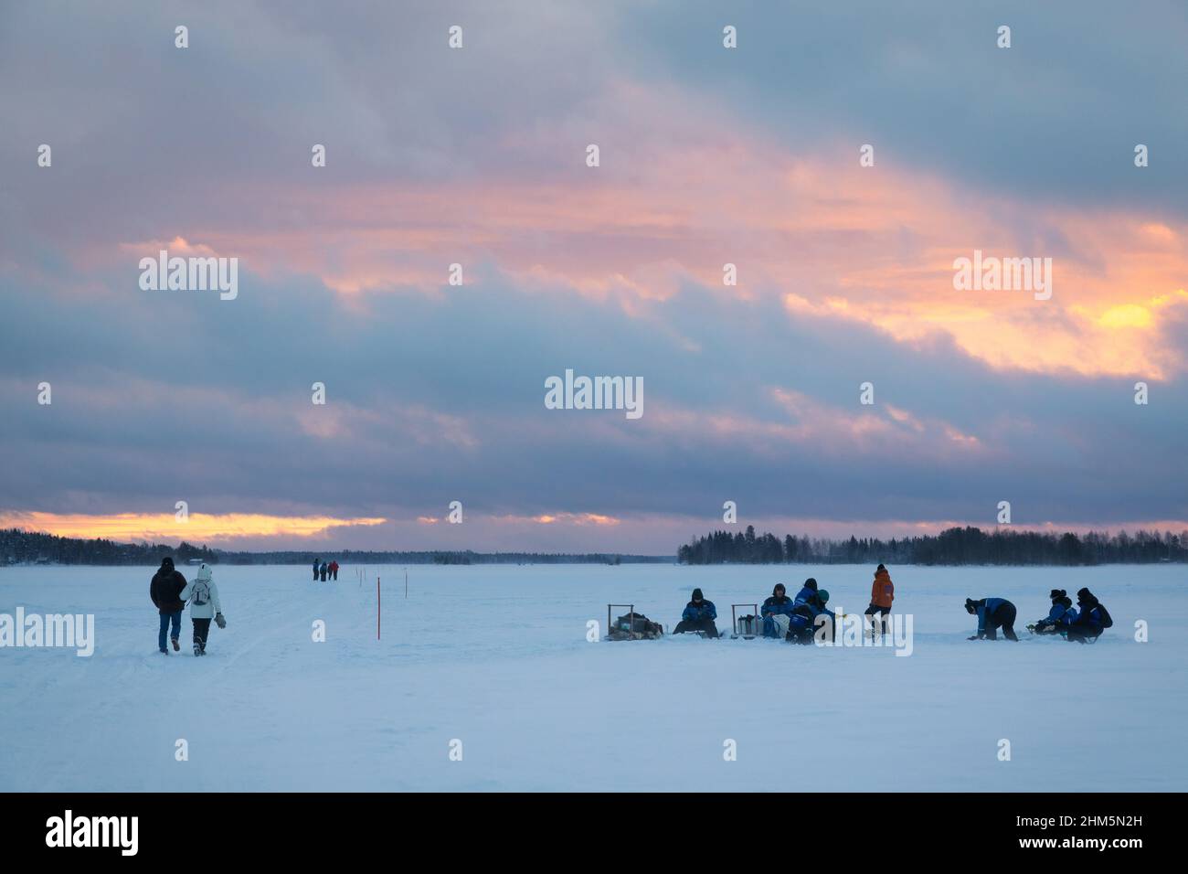 The Arctic Circle Stock Photo - Alamy