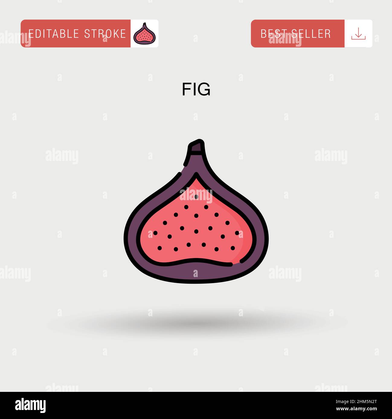 Fig Simple vector icon Stock Vector Image & Art - Alamy