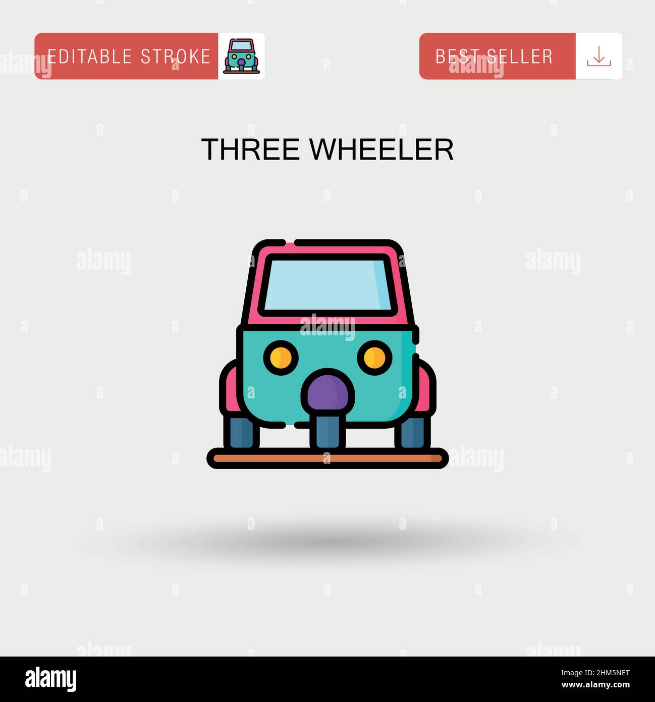 Motor three wheeler Stock Vector Images - Alamy