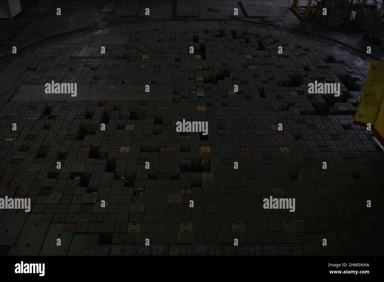 The biological shield and reactor hall of reactor 3 at the Chernobyl ...